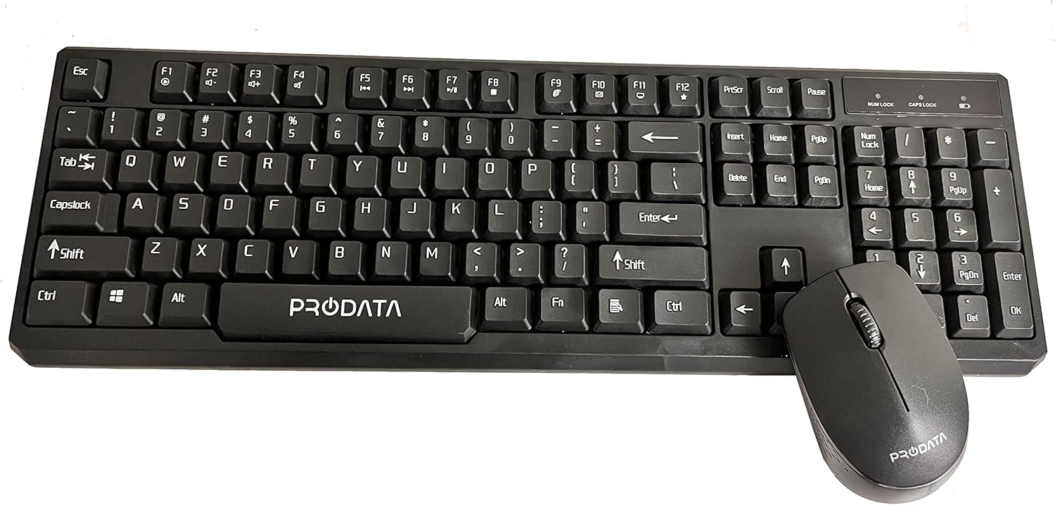 ProData Wireless 2.4Ghz Keyboard and Wireless 3D 1000 DPI Mouse Combo ...