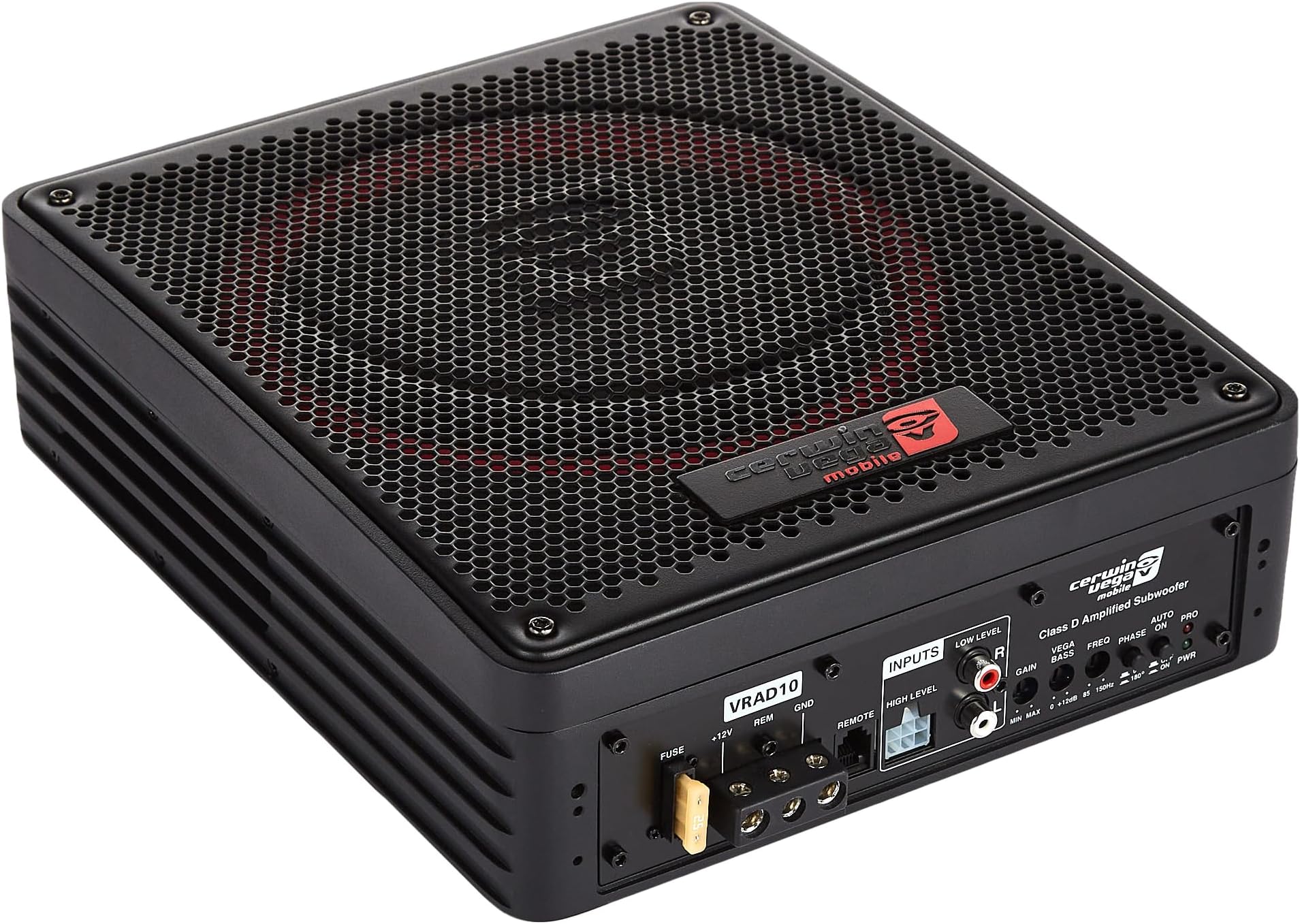 Amazon.com: Cerwin-Vega VRAD10 450W MAX Under Seat Enclosed with ...