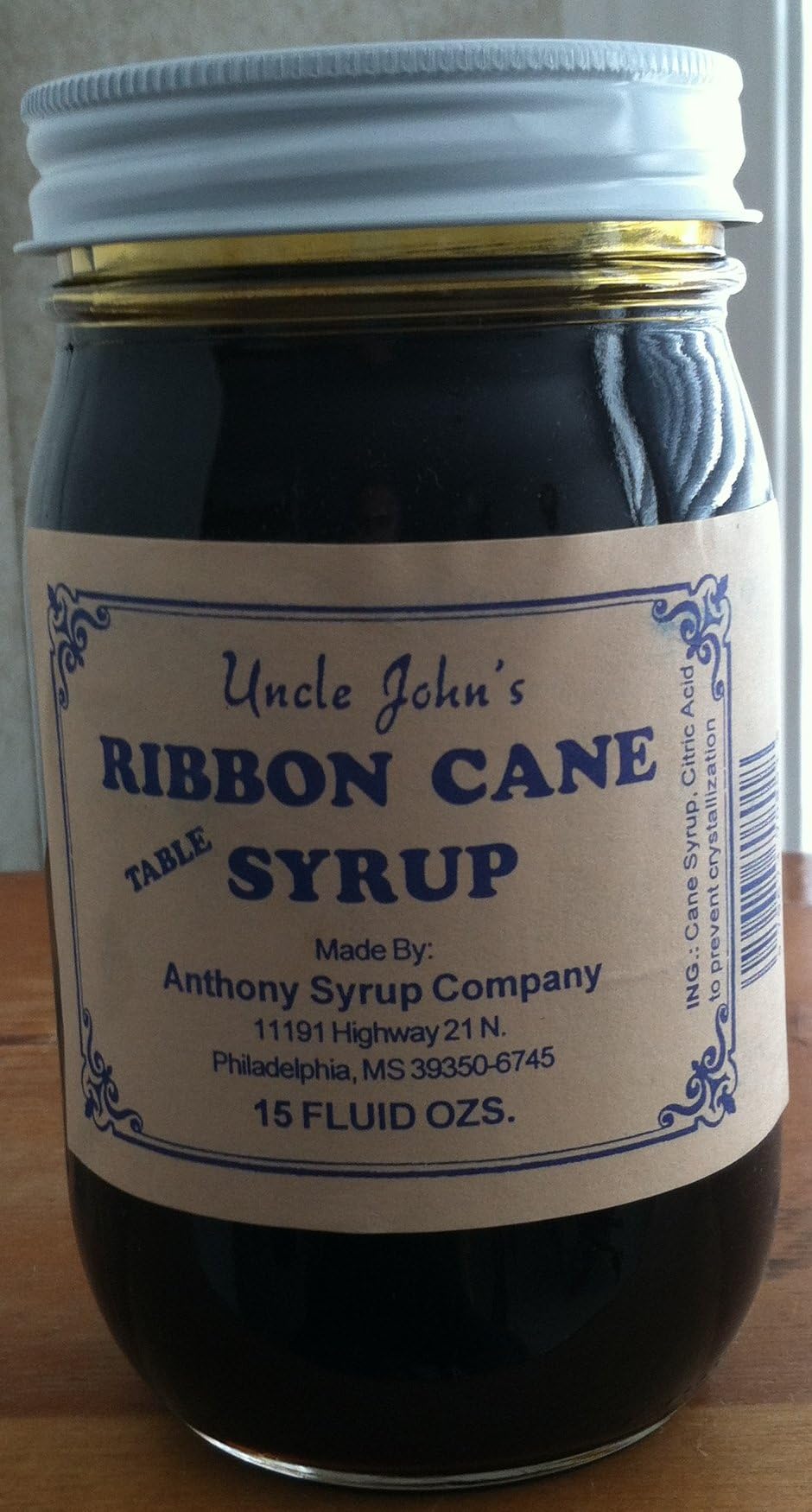 Amazon.com : Ribbon Cane Syrup 12 Fluid Oz Glass Bottle : Gourmet Food ...