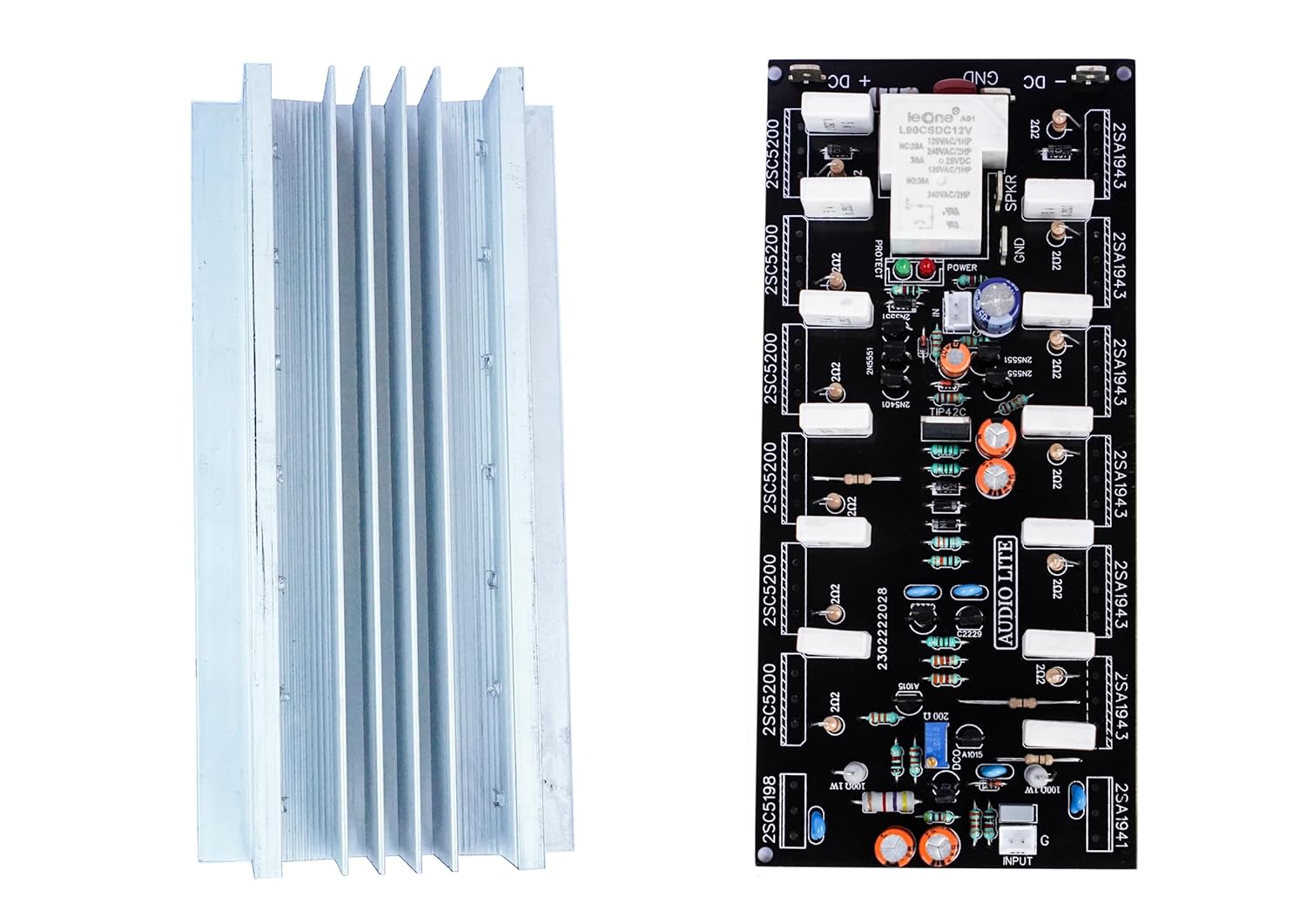 AUDIO LITE 600W RMS Mono Amplifier Board Using 2SC5200 + 2SA1943 With ...