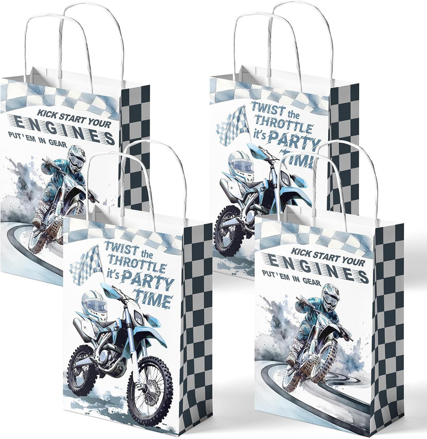 Amazon.com: SamPartyShop 24 Pack Dirt Bike Party Favor Bags for Kids ...