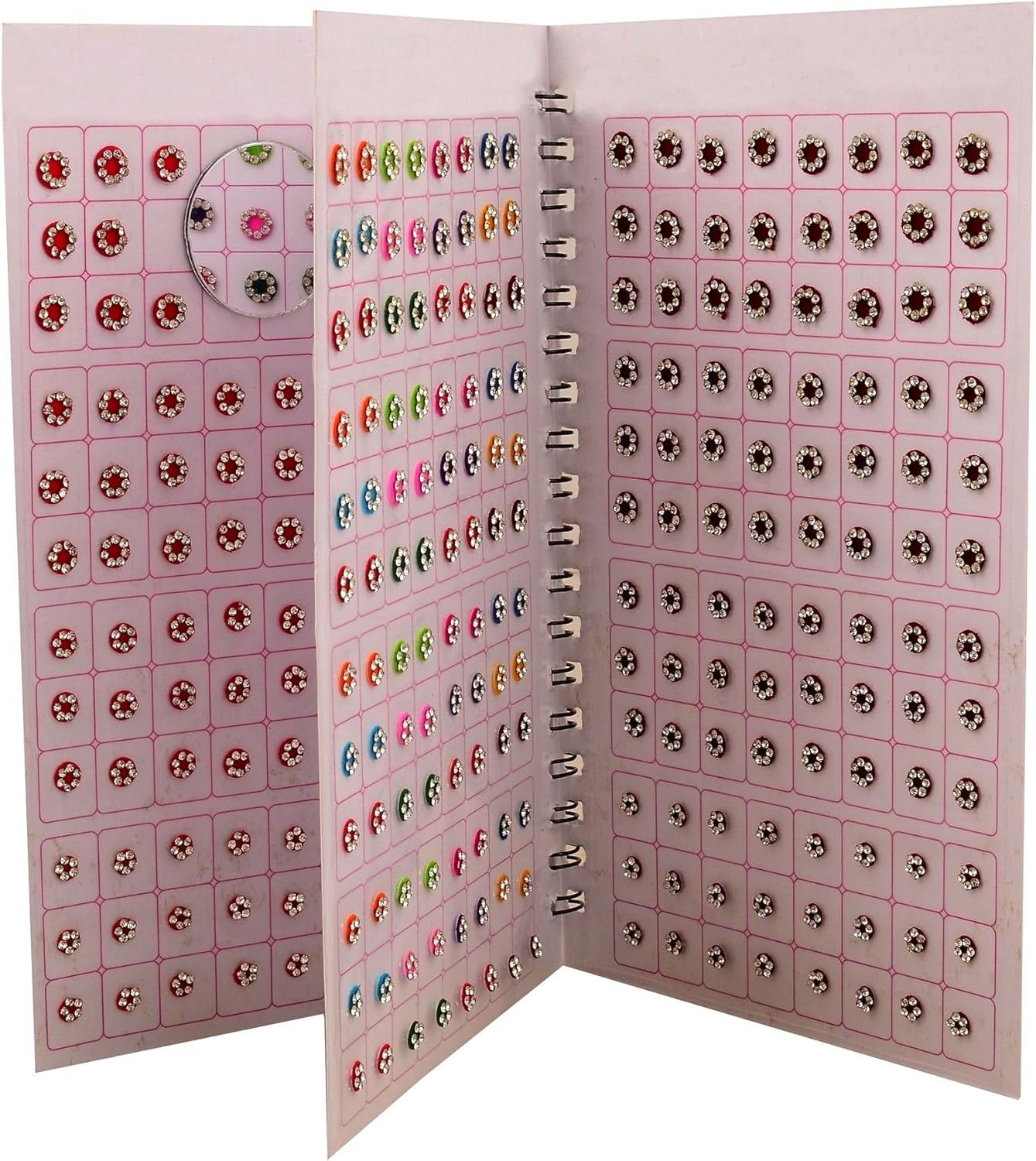 Amazon.com: THANU'S CRAFT Multicolor Diamond Bindi Forehead Pottu ...