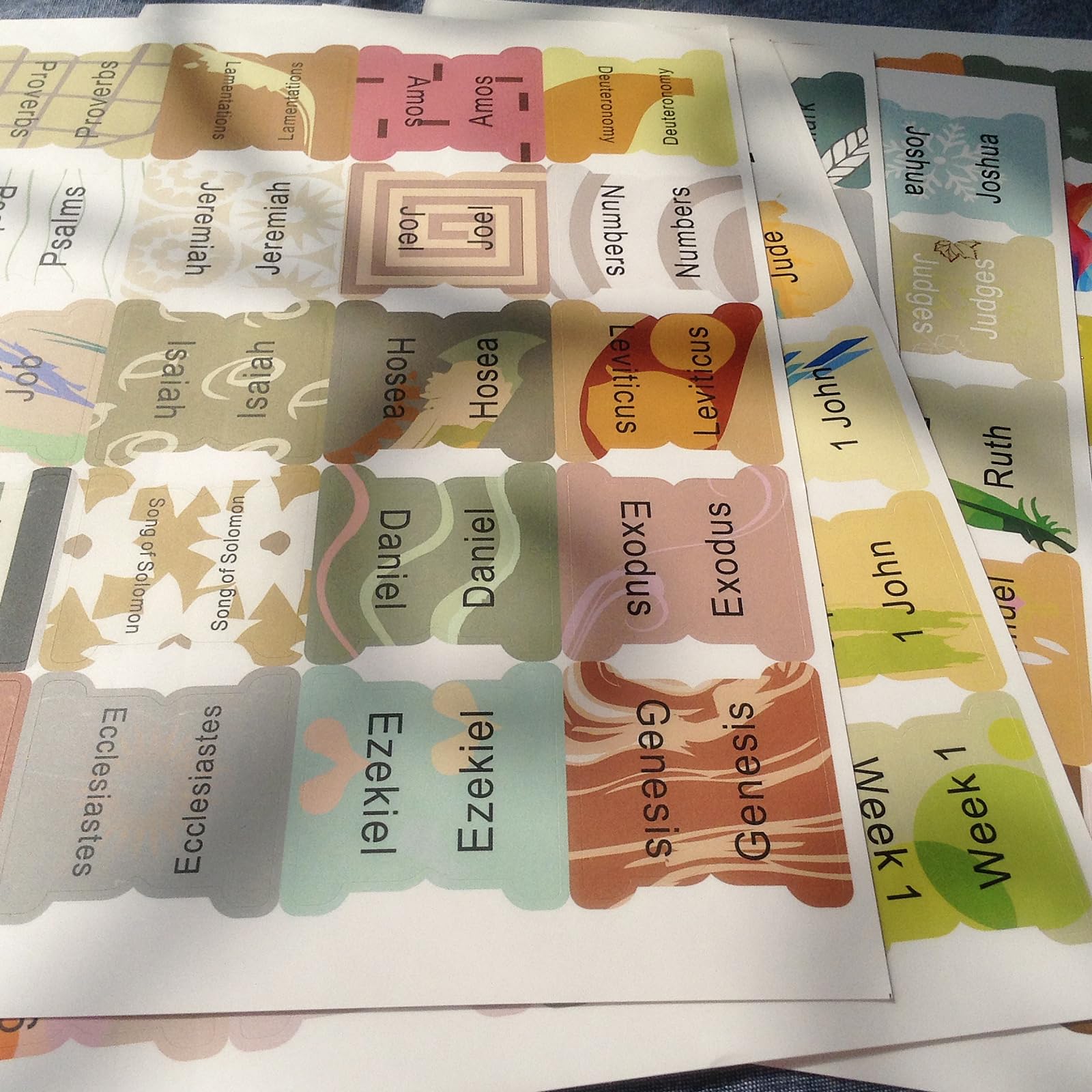 Snapklik.com : 31MIGI 120 Bible Tabs Large Print Old And New Testament