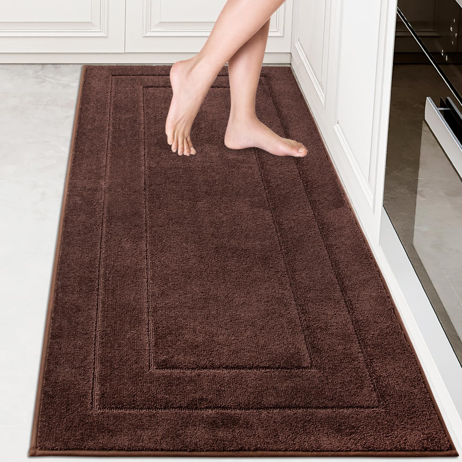 PURRUGS Machine Washable Kitchen Runner Rug 32" x 70", Non-Slip/Skid ...