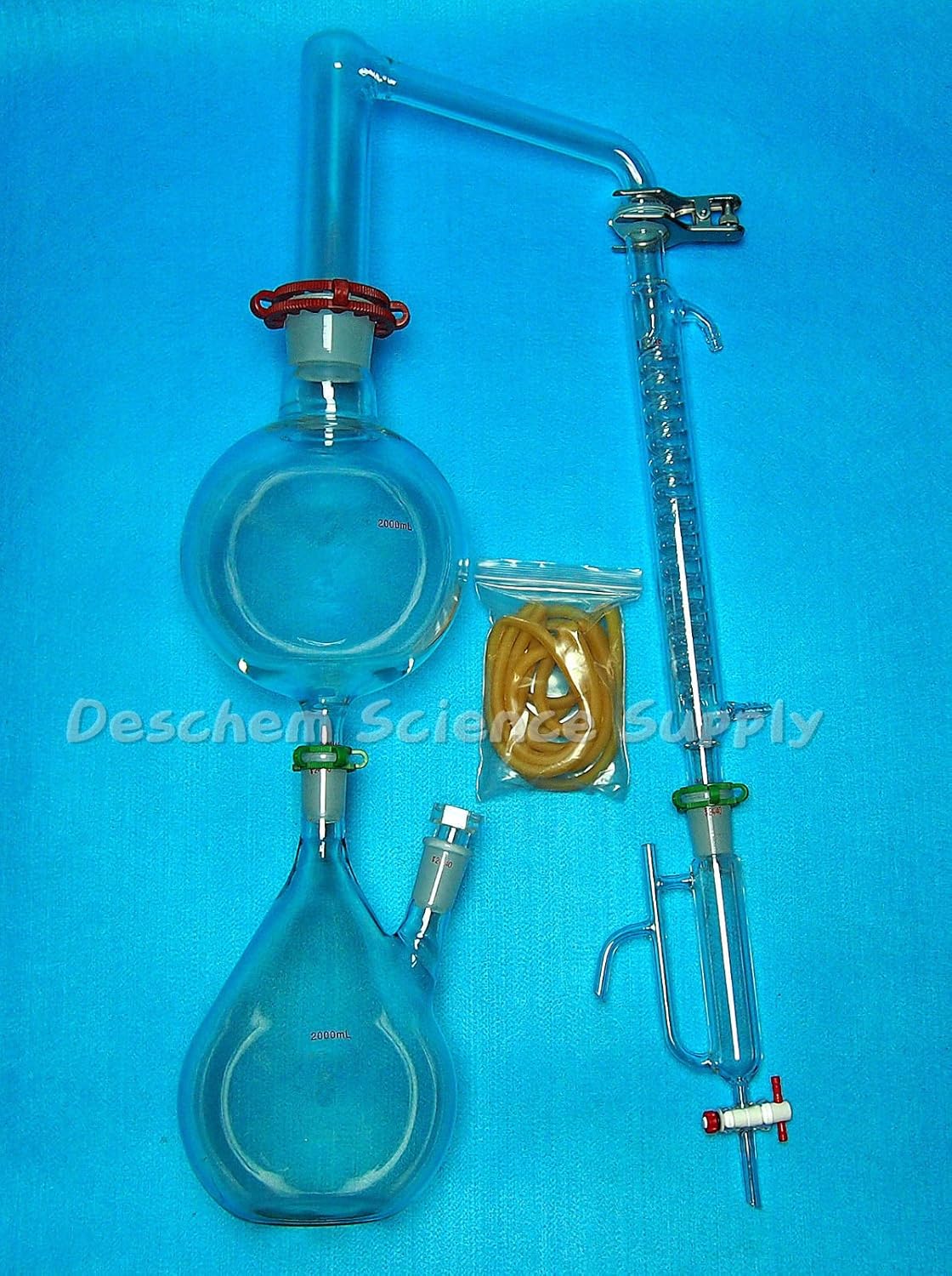 Deschem Glass Essential Oil Steam Distillation Apparatus,Graham ...