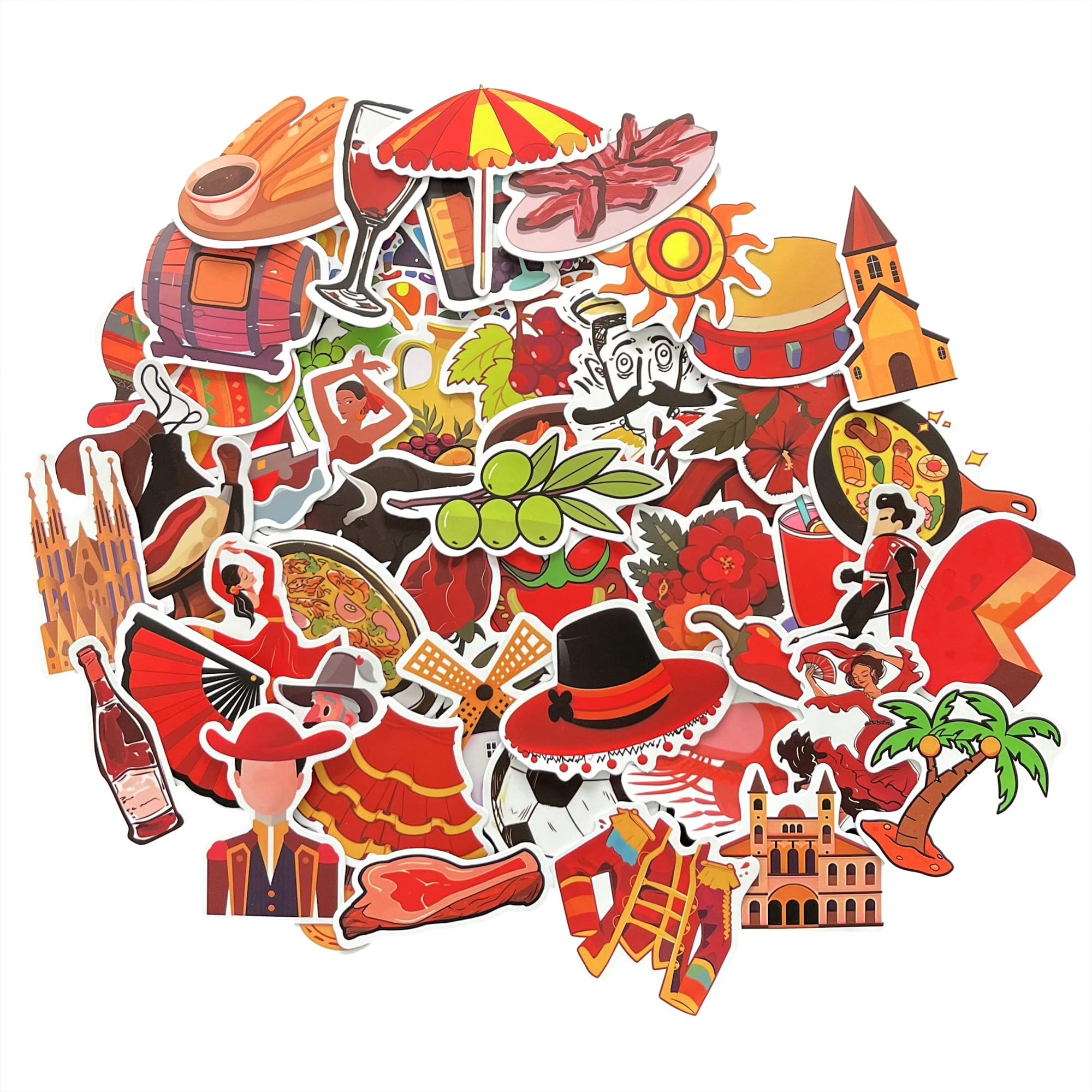 A5 Sticker Sheet Spanish Vinyl Stickers - Spain Espanol School Book ...