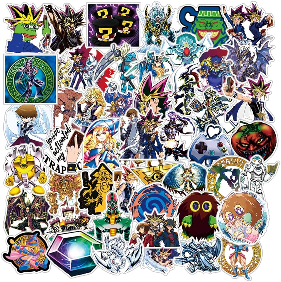 Amazon.com: 50Pcs Yu-Gi-Oh! Stickers Pack | Classic Aesthetic Anime ...