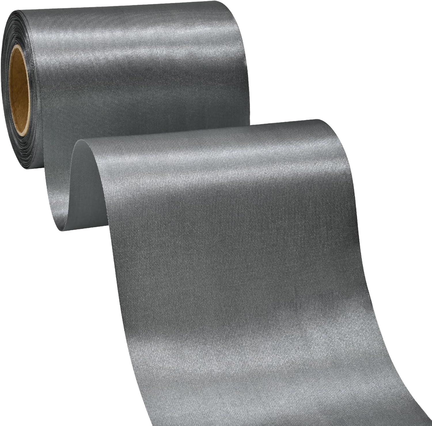 Amazon.com: BVIEAKD Wide Dark Grey Satin Ribbon 4 Inch x 25 Yards Solid ...