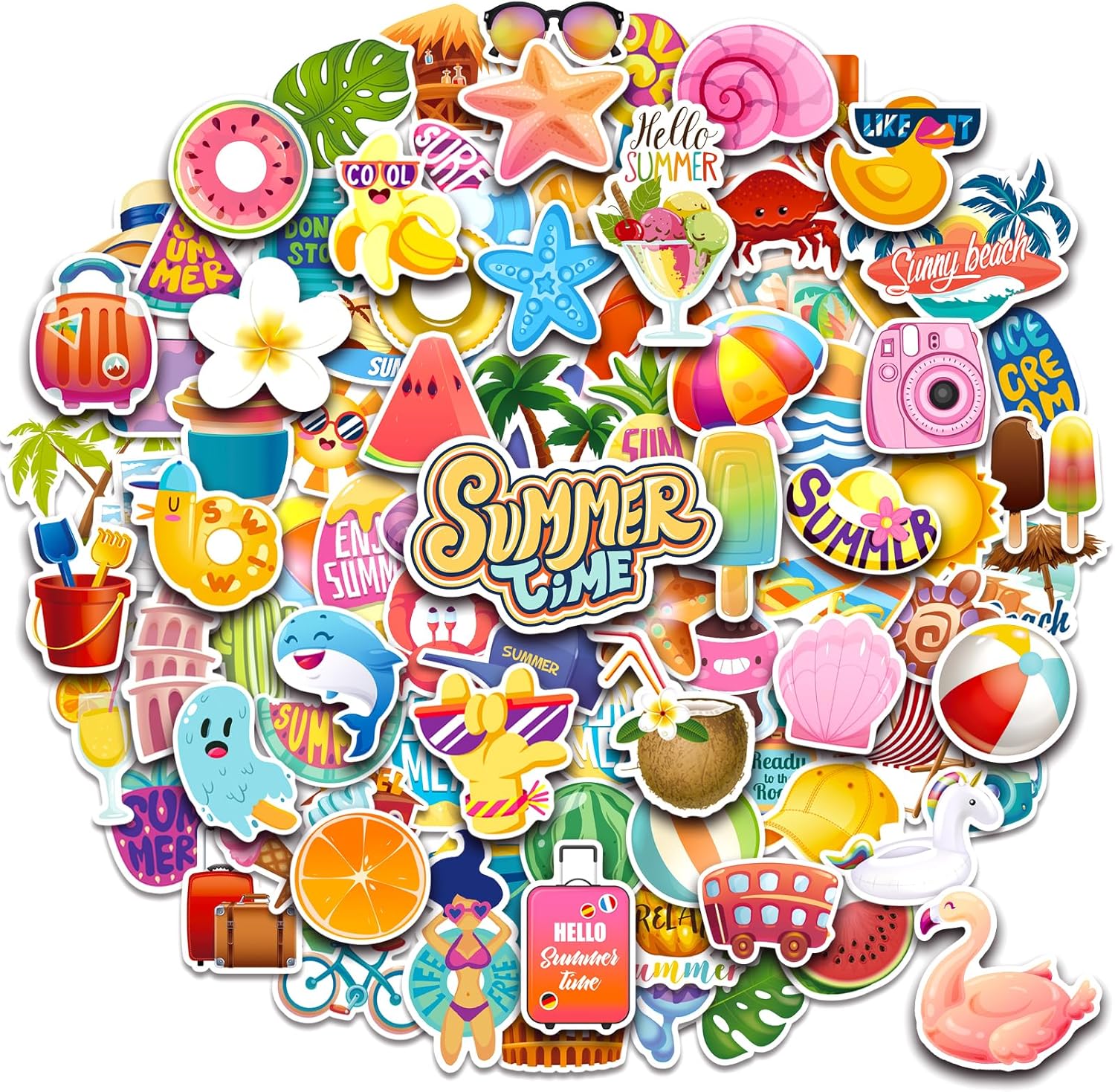 Amazon.com: STKJoviale Summer Stickers for Kids, 150 PCS Waterproof ...