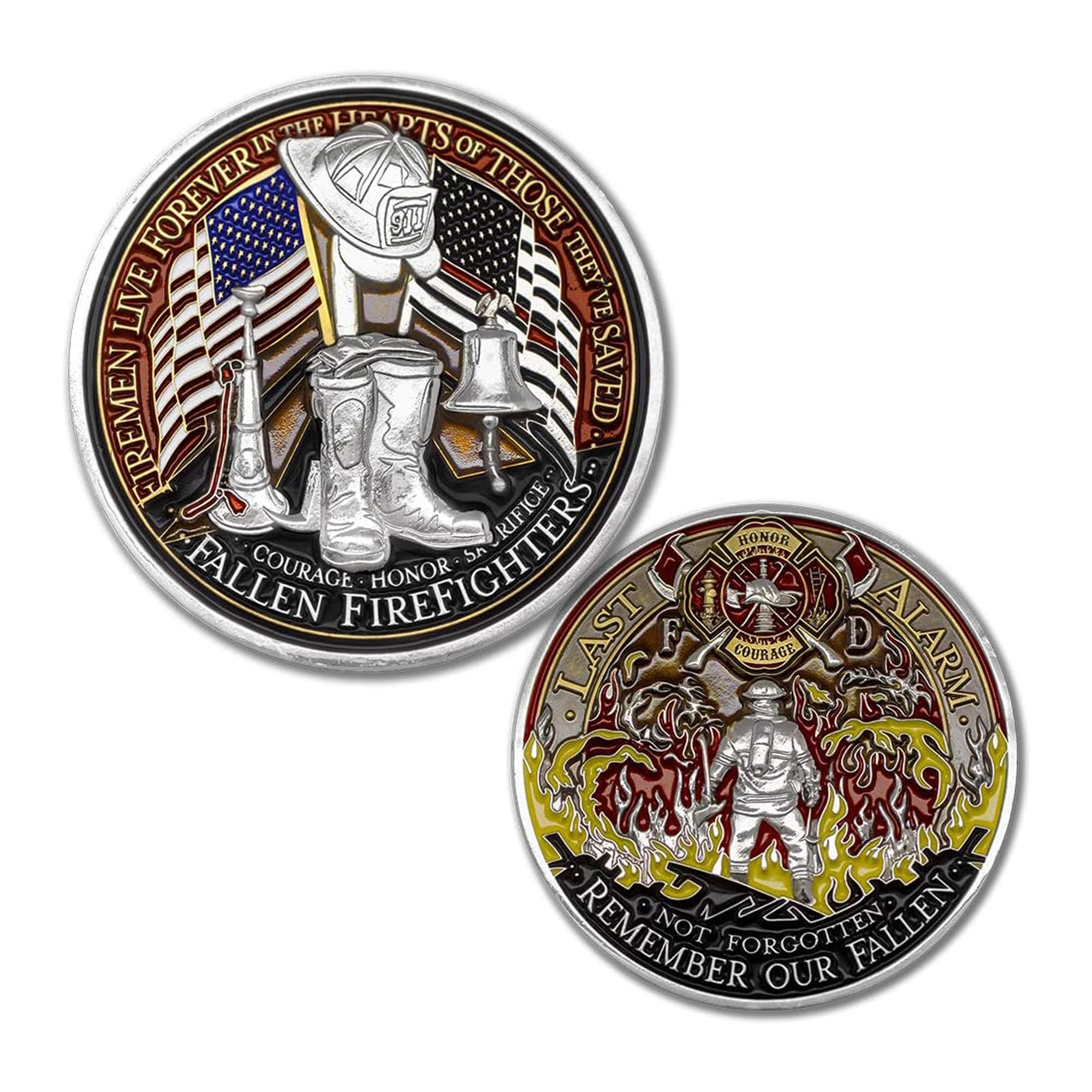 Army Challenge Coins Fire Department Custom Firefighter Challenge