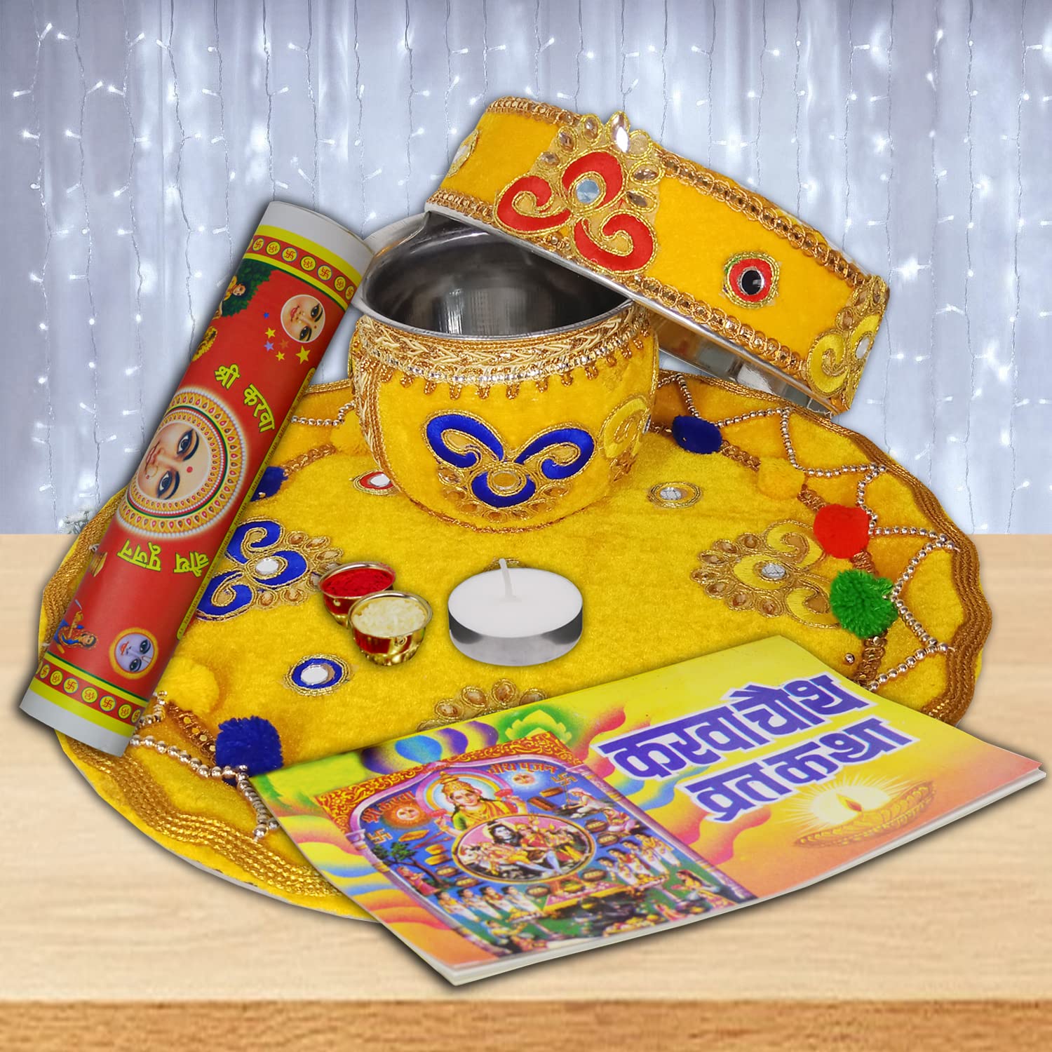 Buy ME & YOU Designer Thali for Karwa Chauth | Fancy Karwa Chauth Thali ...