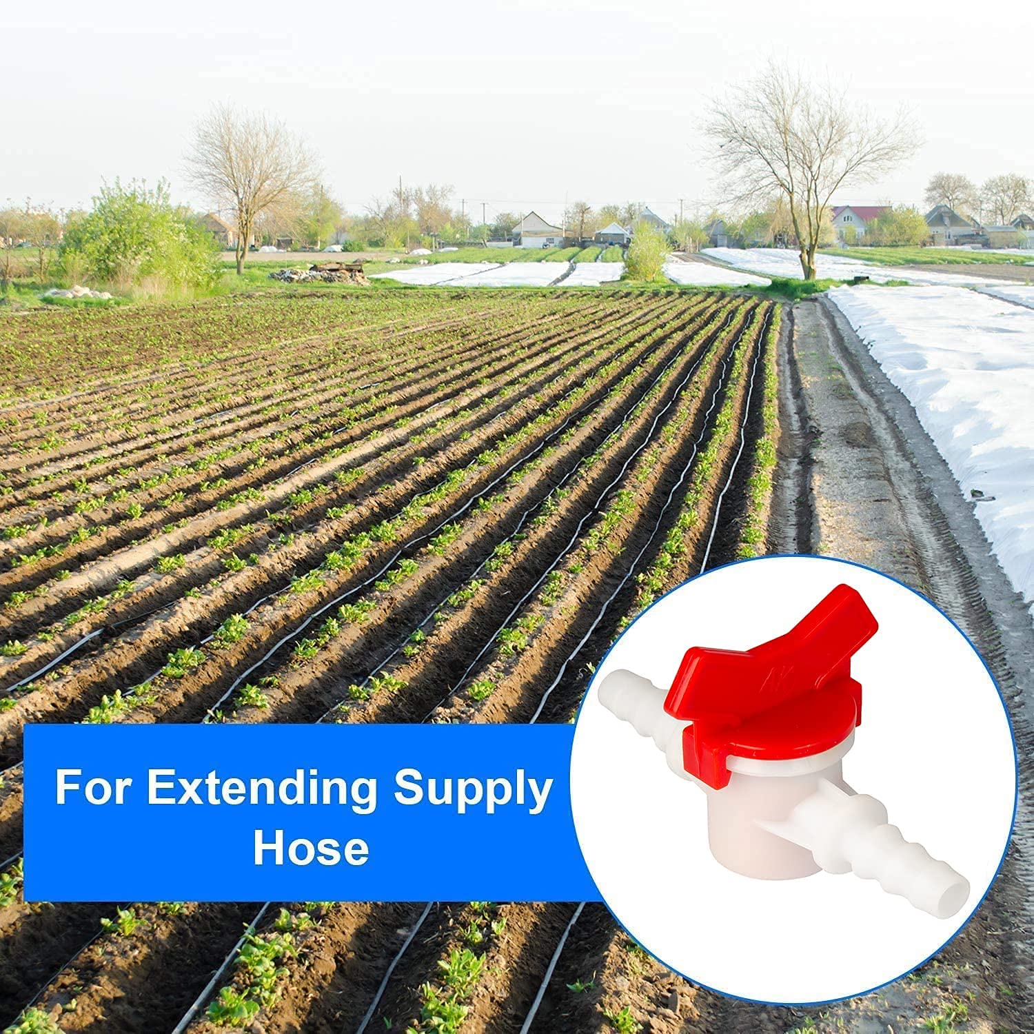 Snapklik.com : Feelers Drip Irrigation Switch Valve, 1/2 Barbed Hose ID ...