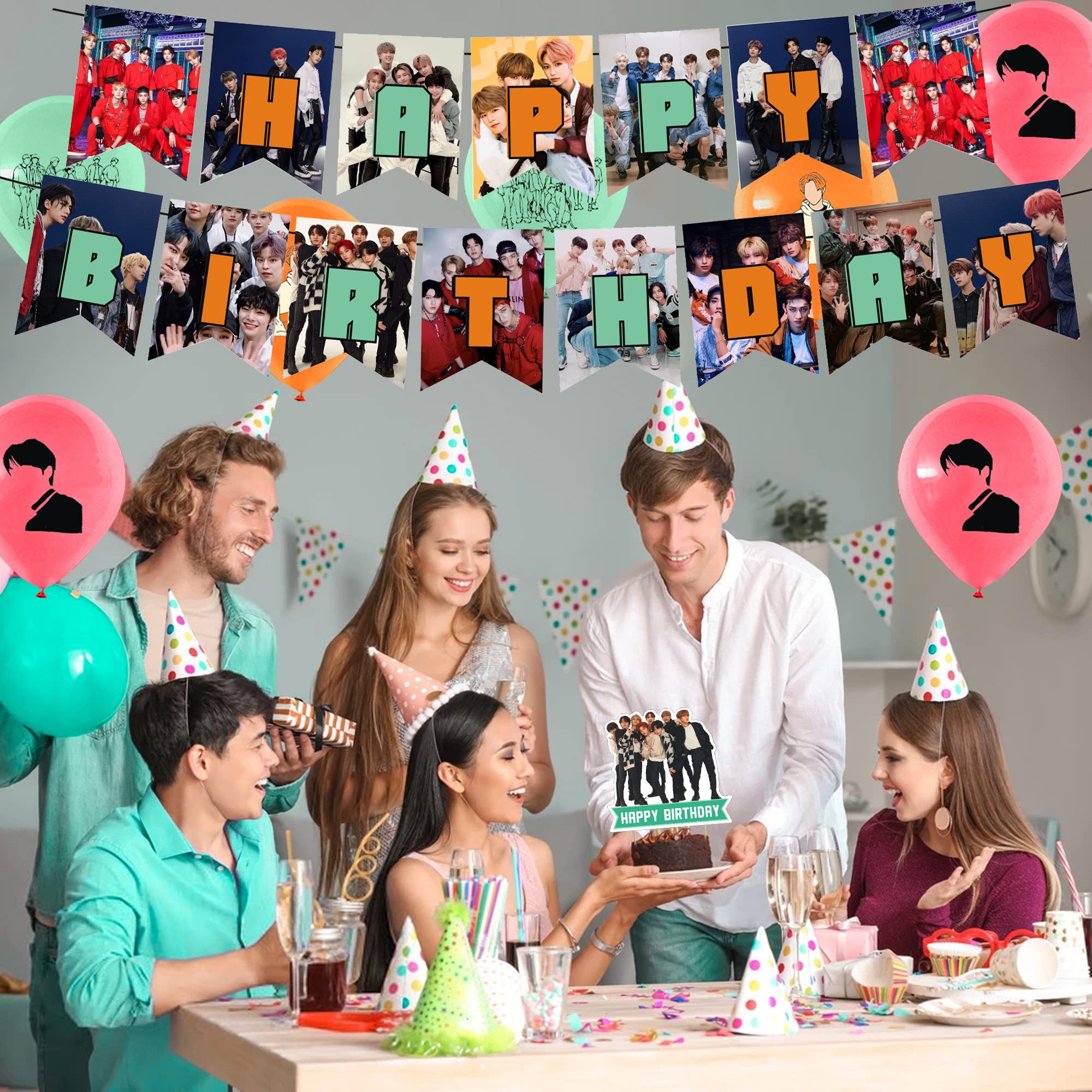 Buy Stray Kids Party Decorations Set, Singer Team Theme Birthday ...