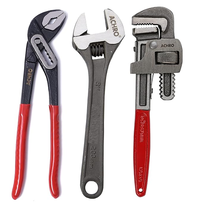 Buy ACHRO Kit Of 3 Tools Plumbing Kit (Contains 10 Inch Water Pump ...