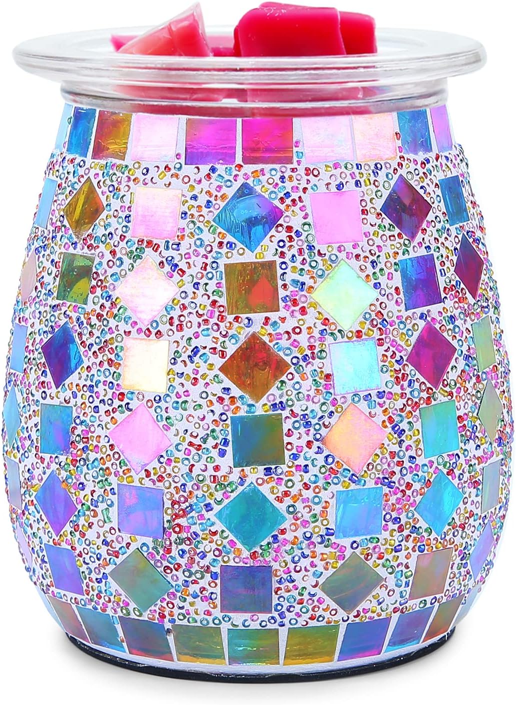 Amazon.com: Mosaic Glass Wax melt Warmer Electric Oil Burner Candle Wax ...