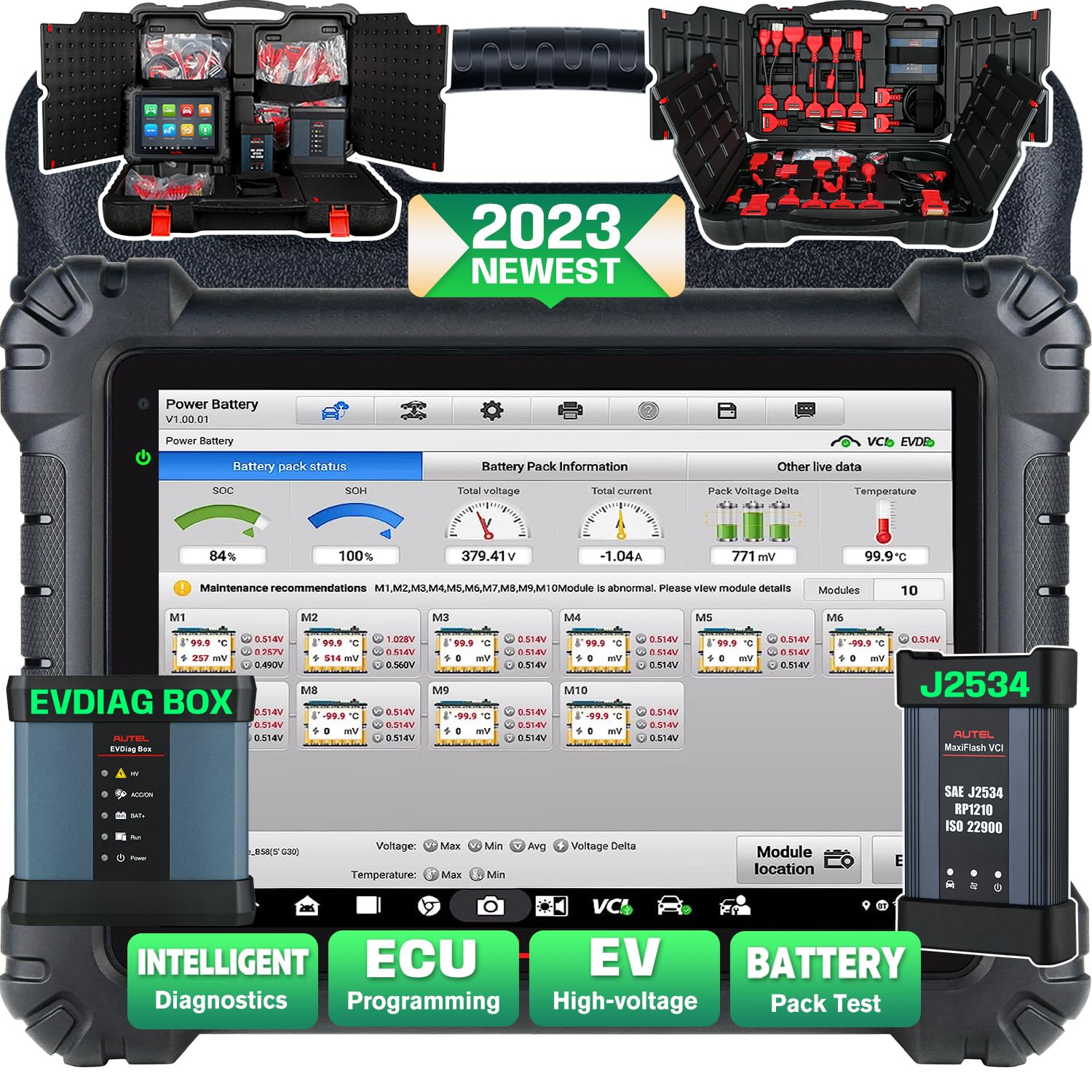 Buy Autel MaxiSys MS909EV: 2023 Top EV Scanner Same as Ultra EV, Newer ...