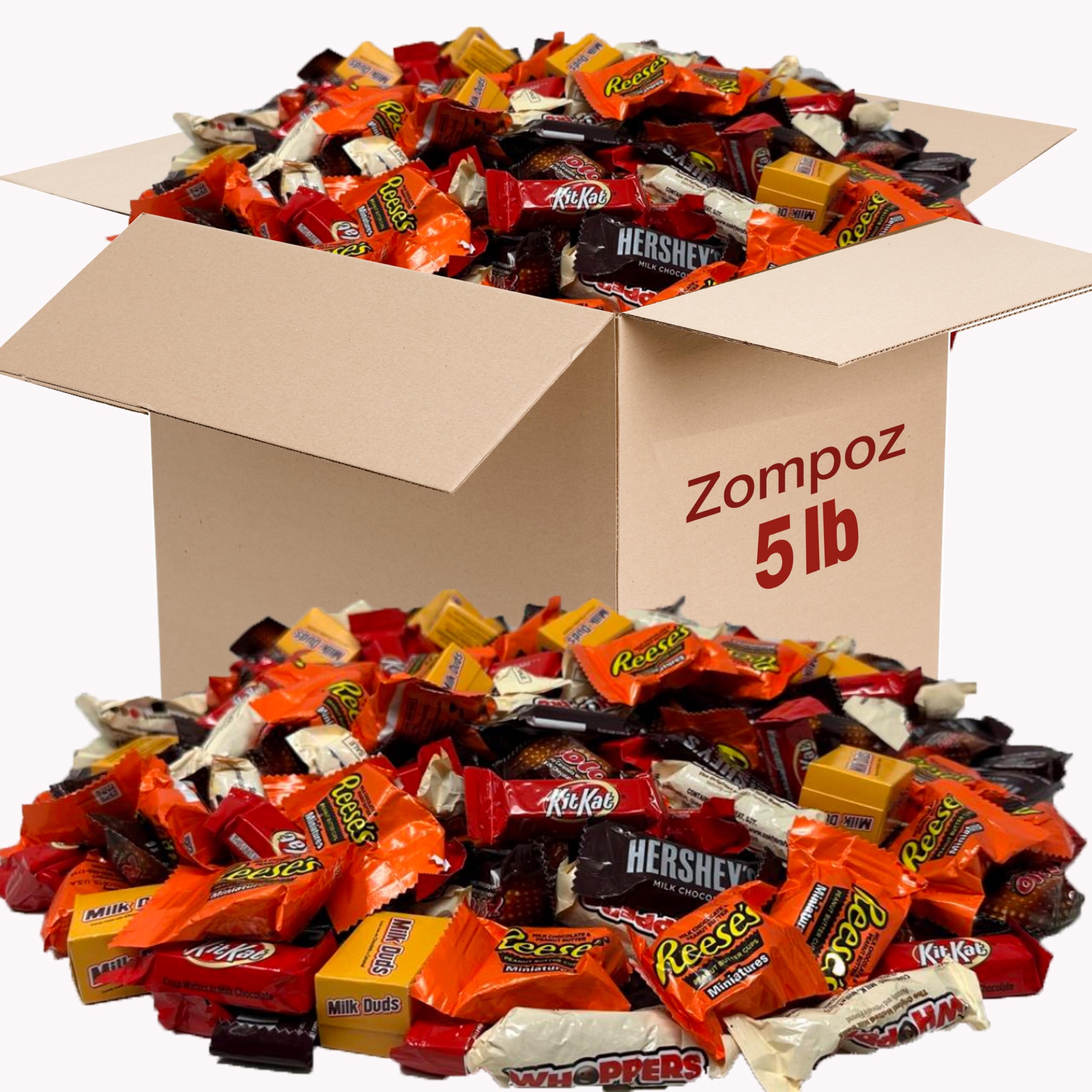 Buy Bulk Chocolate Candy Mix, 5 Lbs Individually Wrapped Variety ...