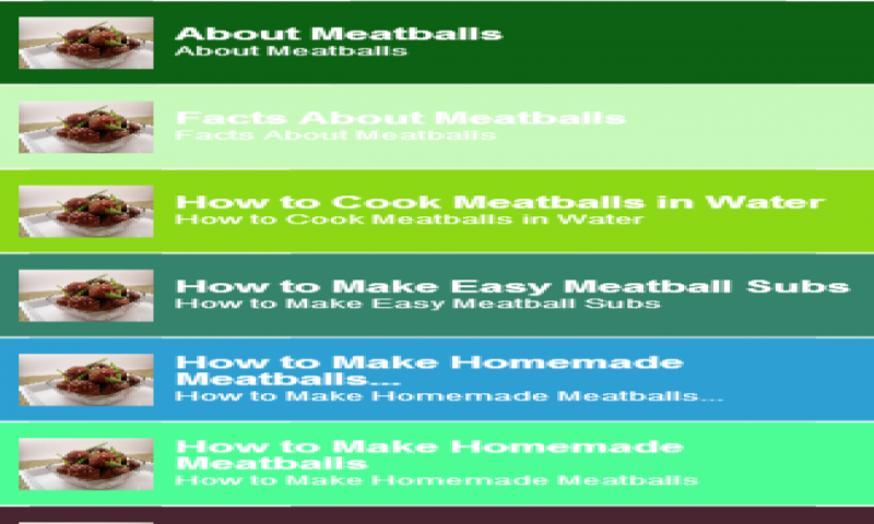 Meatball Recipes - App on Amazon Appstore
