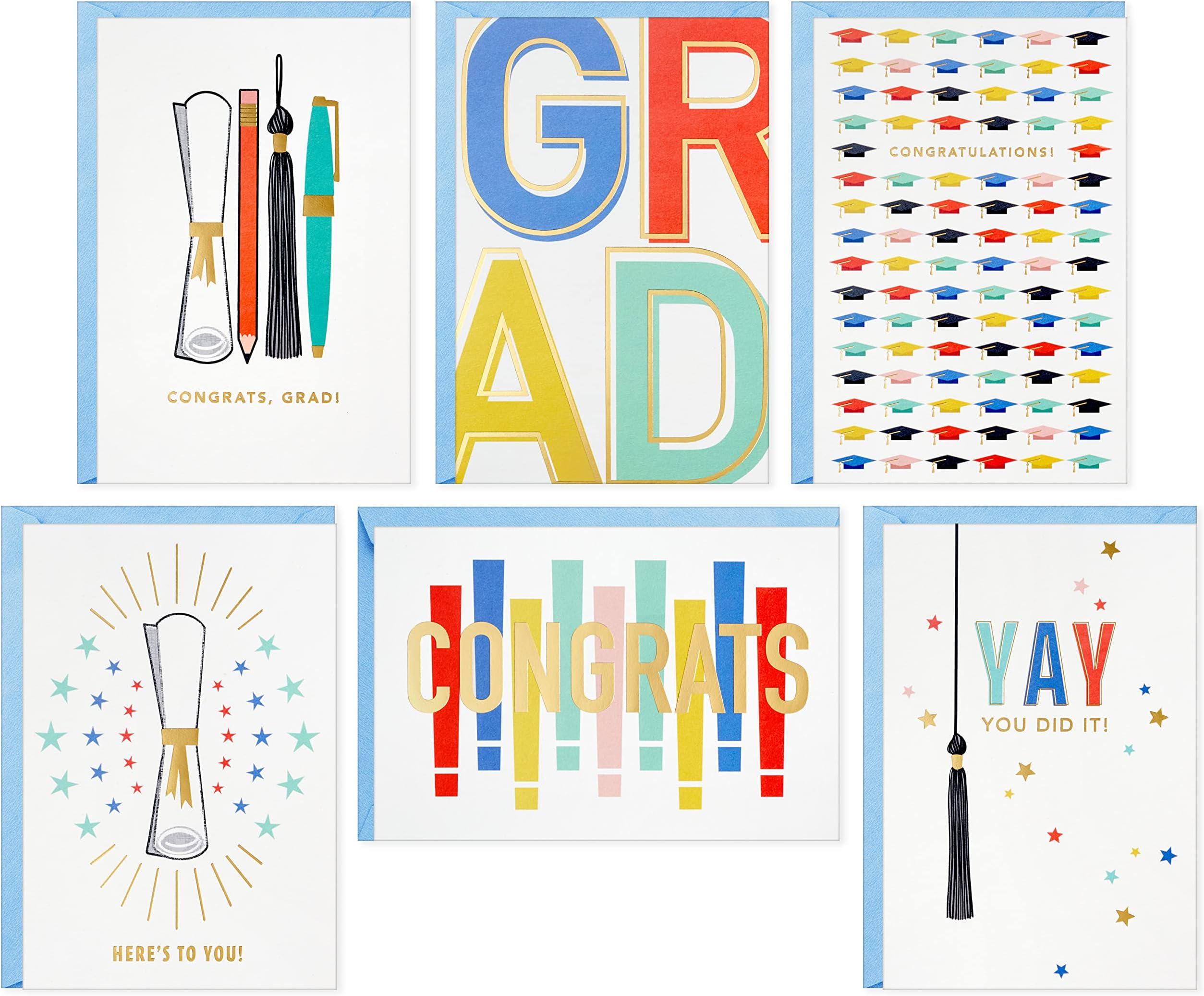 Amazon.com : Juvale Graduation Cards Bulk Assortment - 36 Pack ...