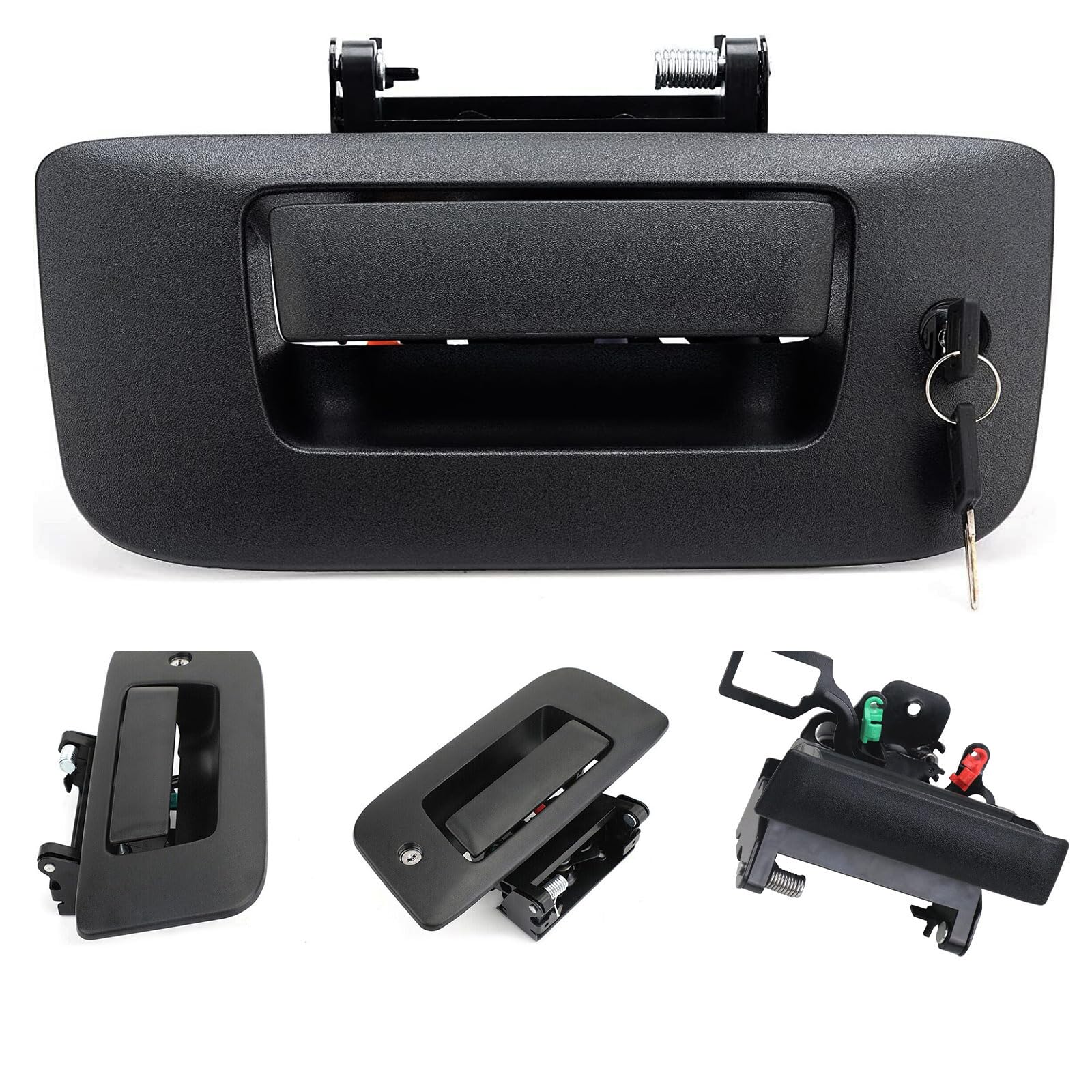 Amazon.com: Tailgate Handle, Tailgate Lock Latch Handle with Bezel ...