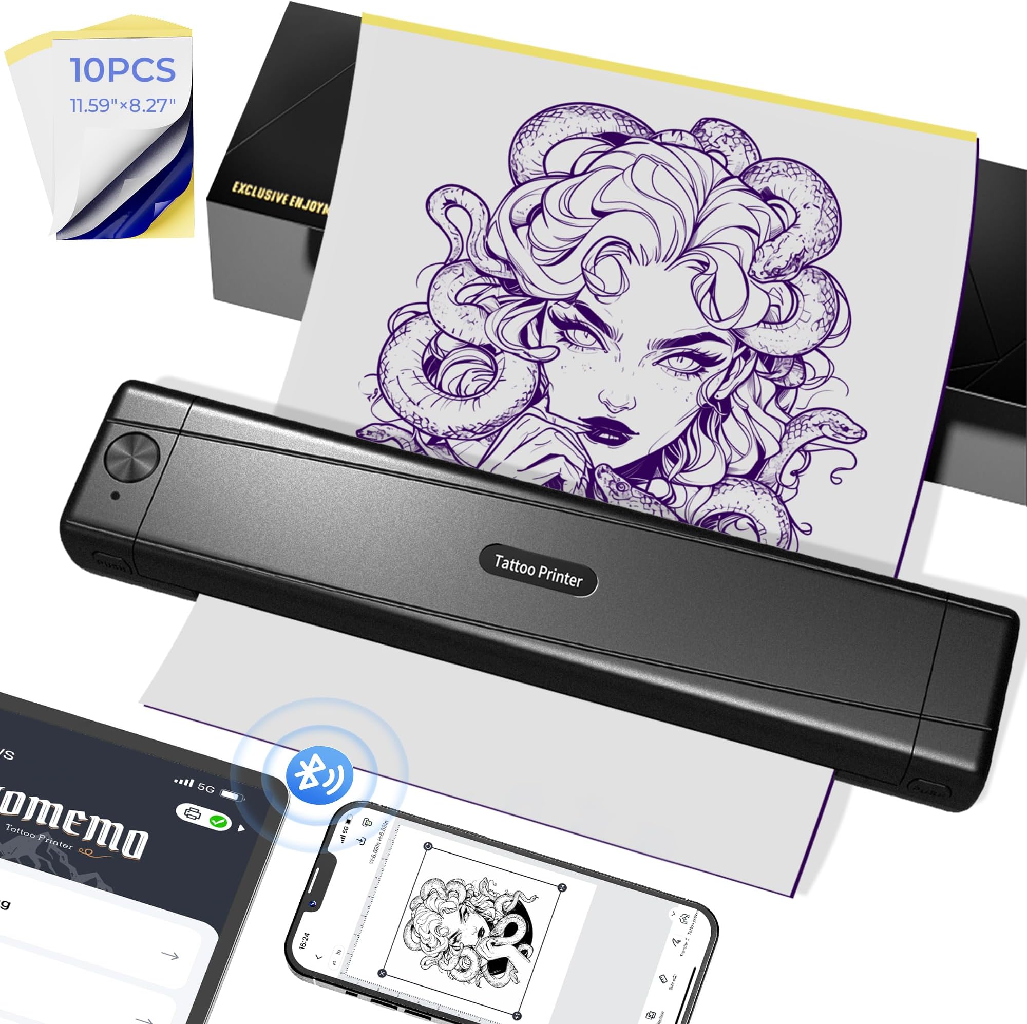 Amazon.com: PeriPage P90 Wireless Tattoo Stencil Printer - Professional ...