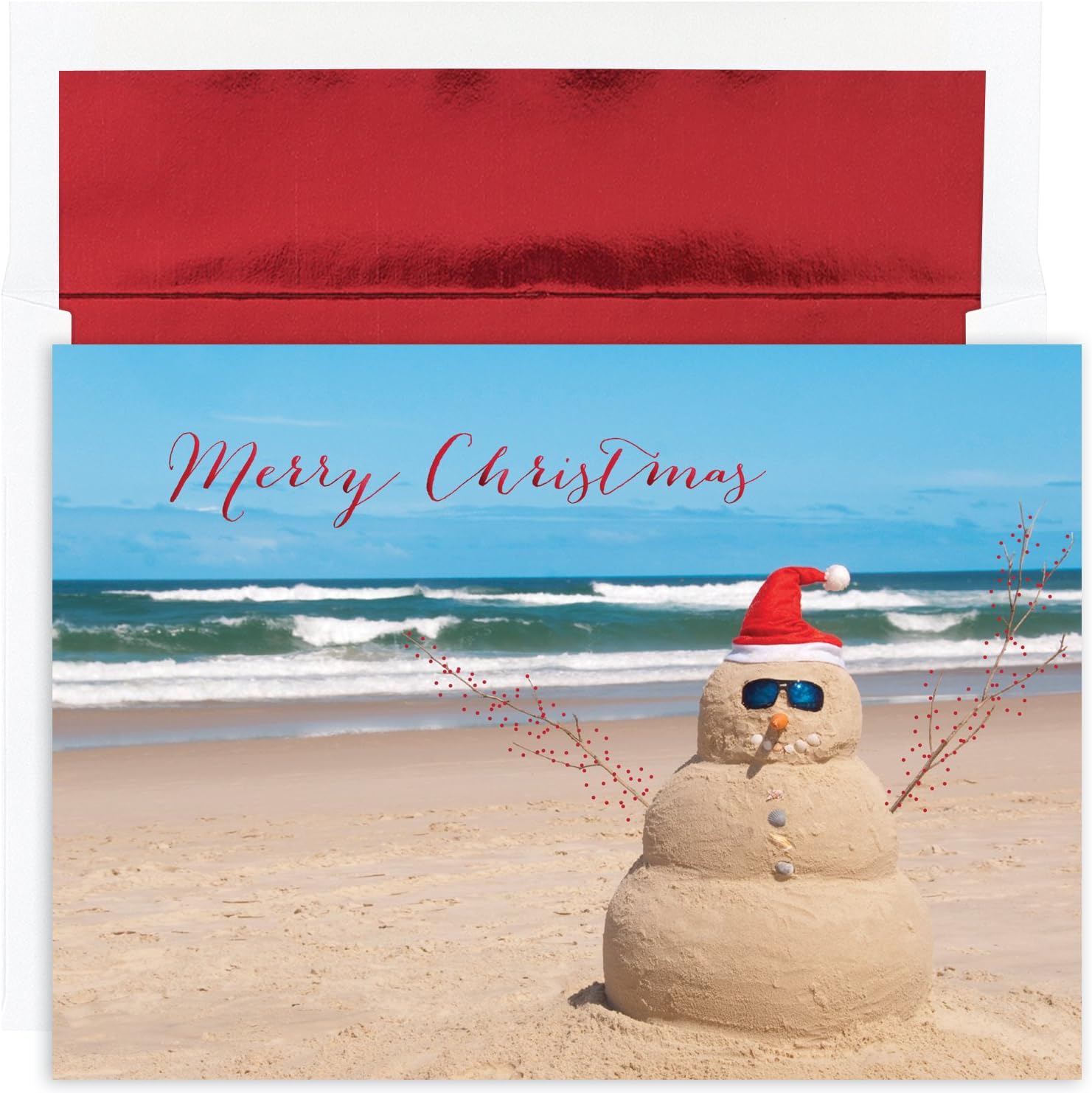 Amazon.com : Ultimate Beach Christmas Card Variety Pack - 36 Beach ...