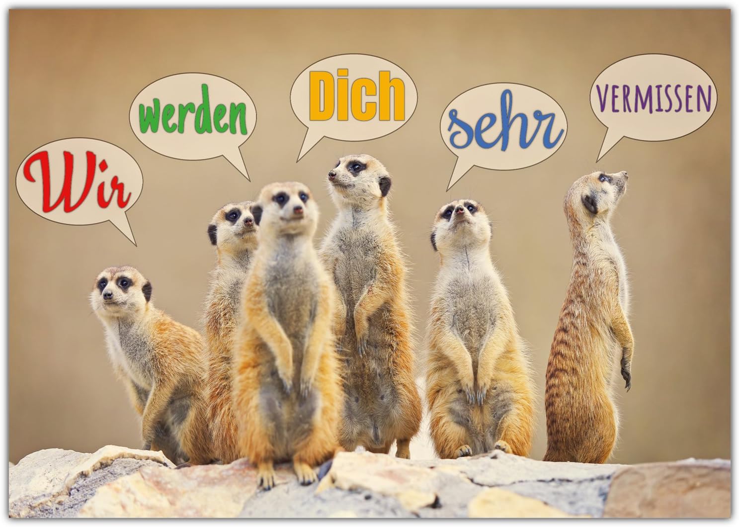 Herzfunkeln® Kollegen Abschiedskarte in DIN A6 mit Umschlag aus ...