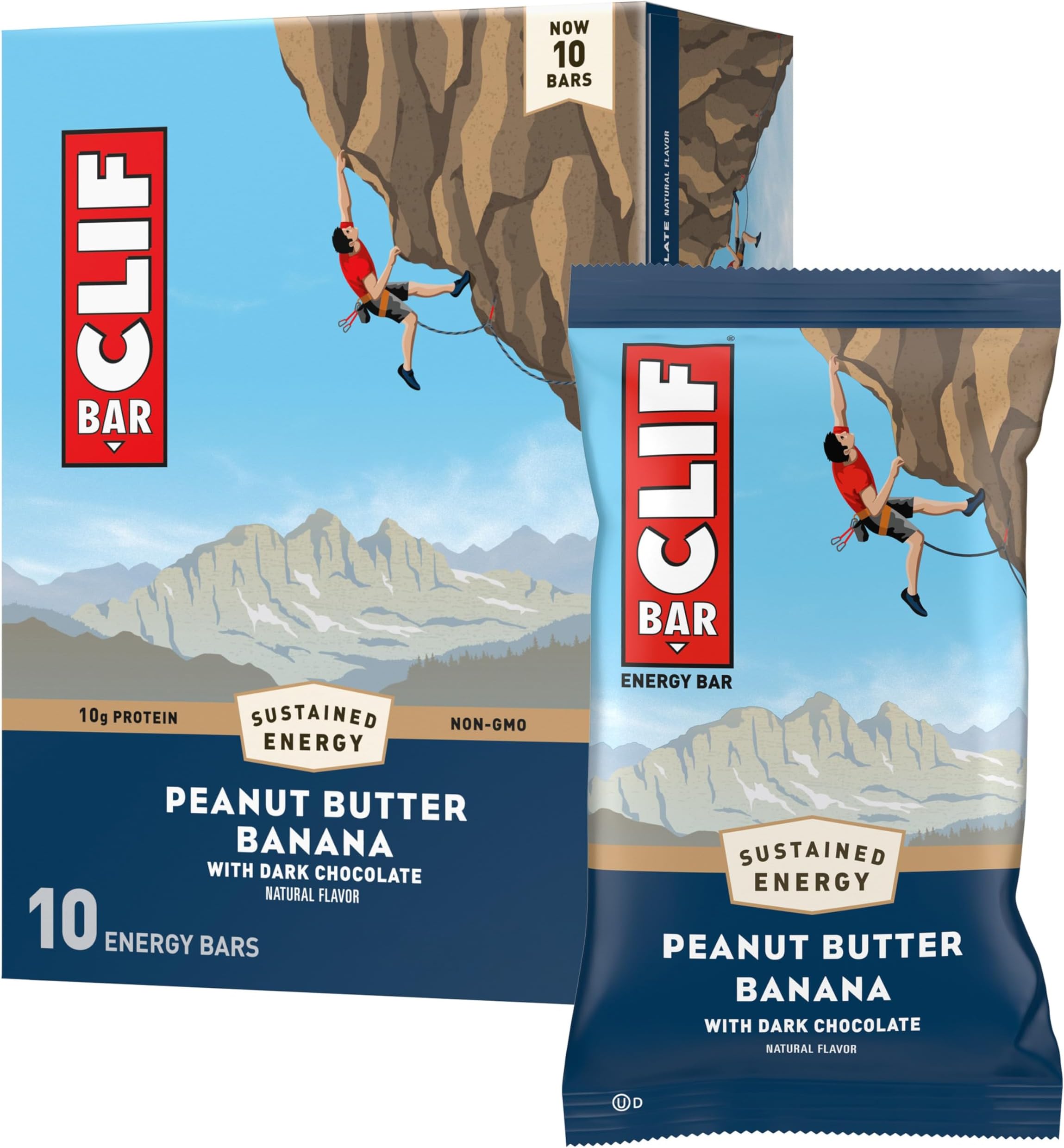 Amazon.com : CLIF BAR - Peanut Butter Banana with Dark Chocolate Flavor ...