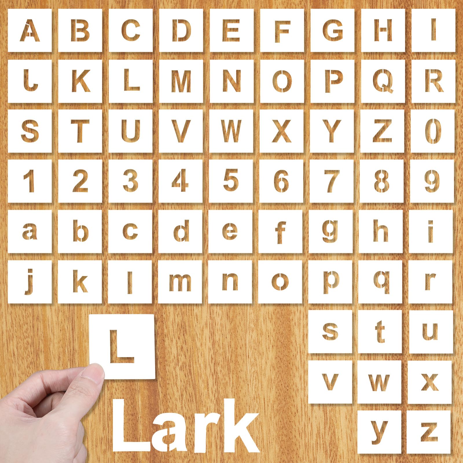 62 Pcs Alphabet Letter Stencils 1 Inch Letter Stencil Numbers ...