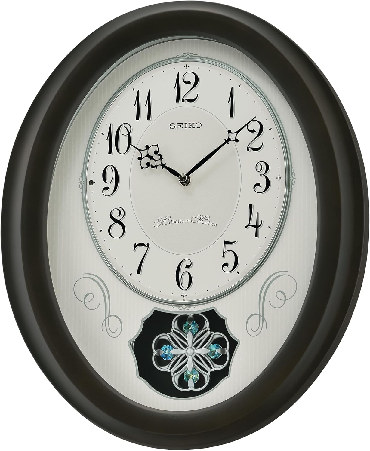Amazon.com: SEIKO QXM606NLH 18 Melodies in Motion Clover Pendulum Wall ...