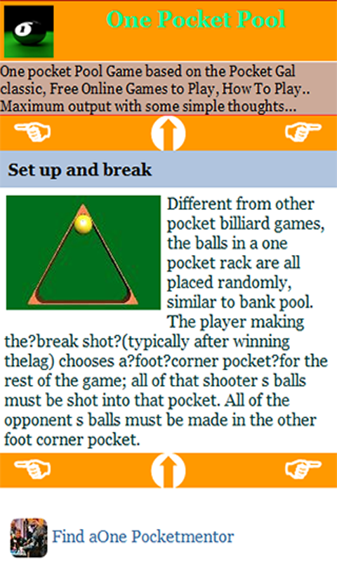 One pocket pool Game - App on Amazon Appstore