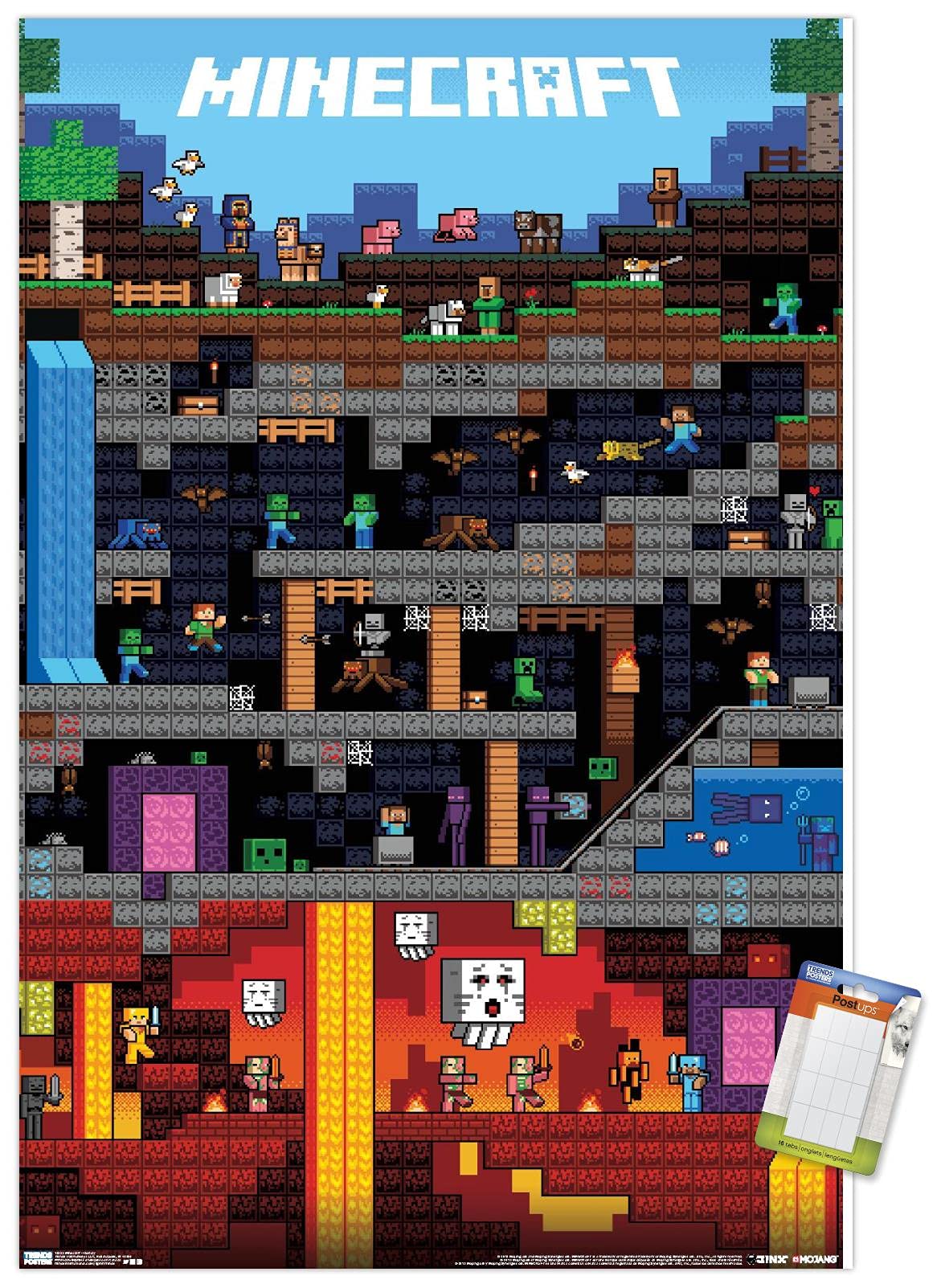 Amazon.com: Trends International Minecraft - Worldly Wall Poster, 22. ...