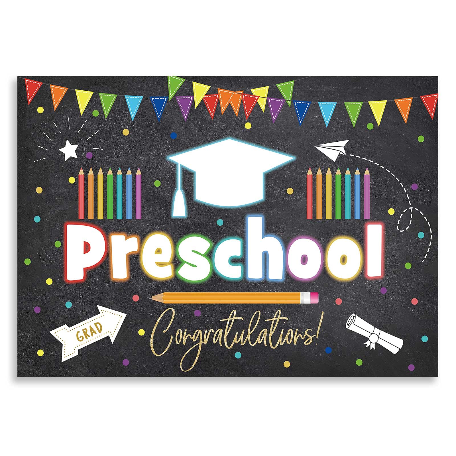 Seasonwood 7x5ft Preschool Graduate Backdrop Kindergarten Pre K ...