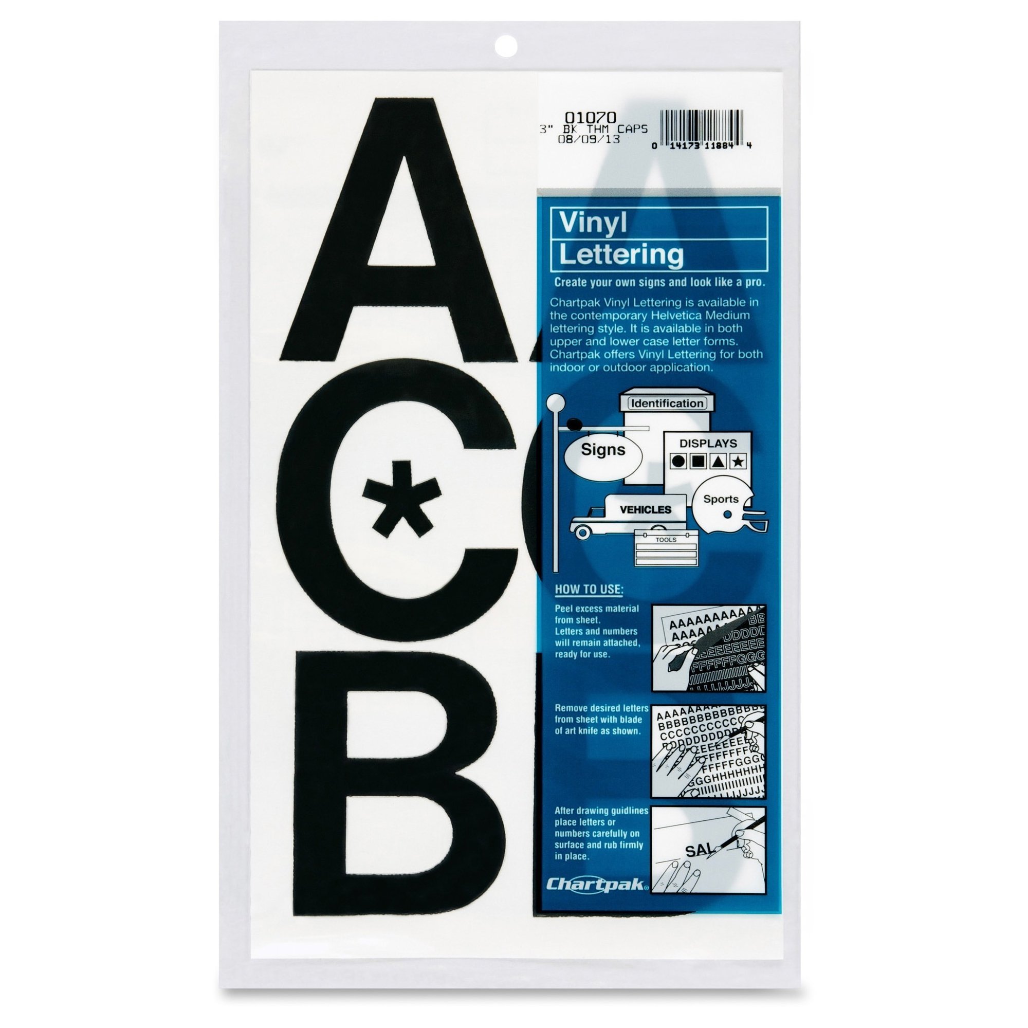 Snapklik.com : Chartpak Press-On Vinyl Uppercase Letters