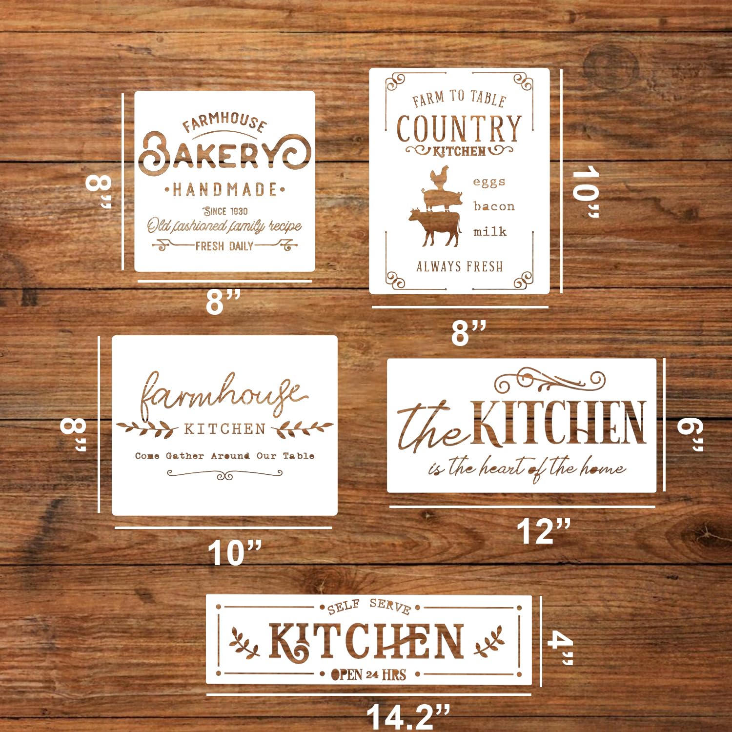 Snapklik.com : Kitchen Stencils For Painting On Wood Farmhouse Country ...