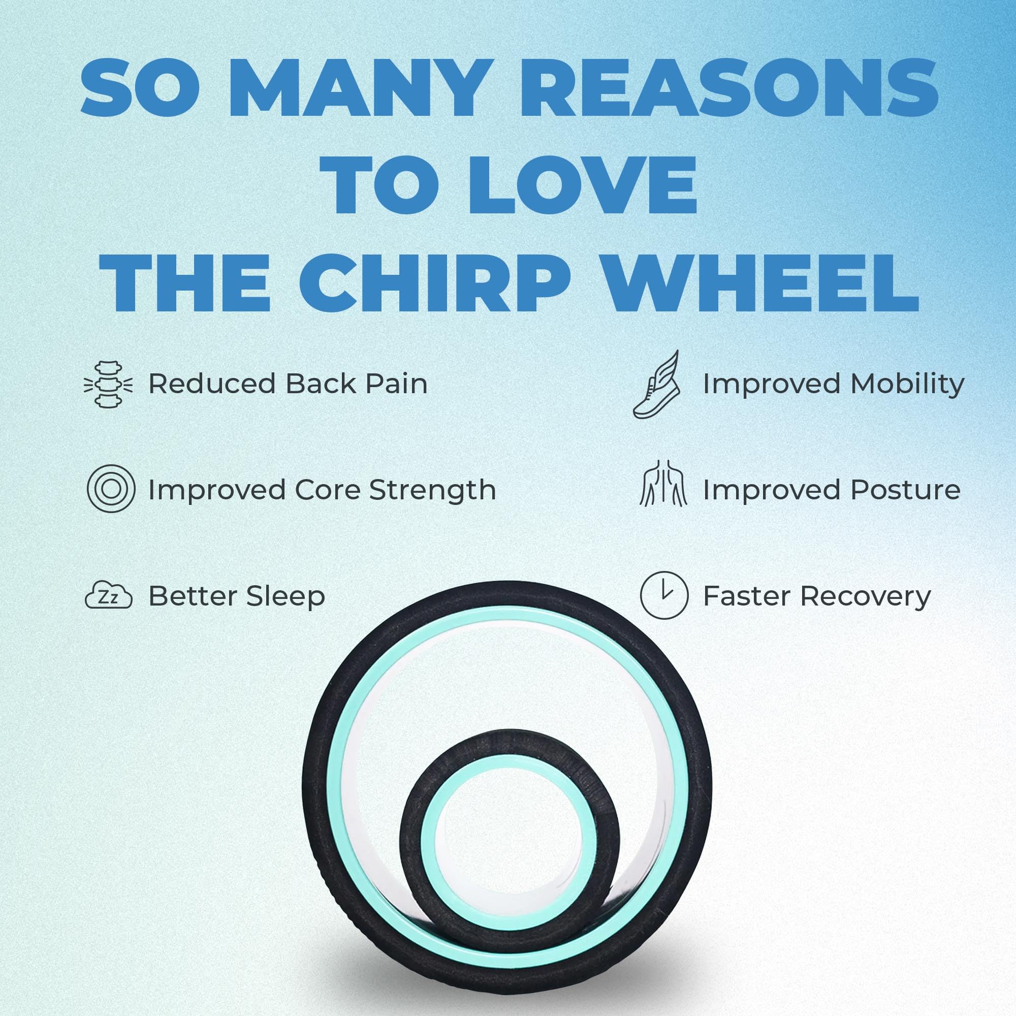 Snapklik.com : Chirp Wheel Foam Roller Targeted Back & Neck Relief ...