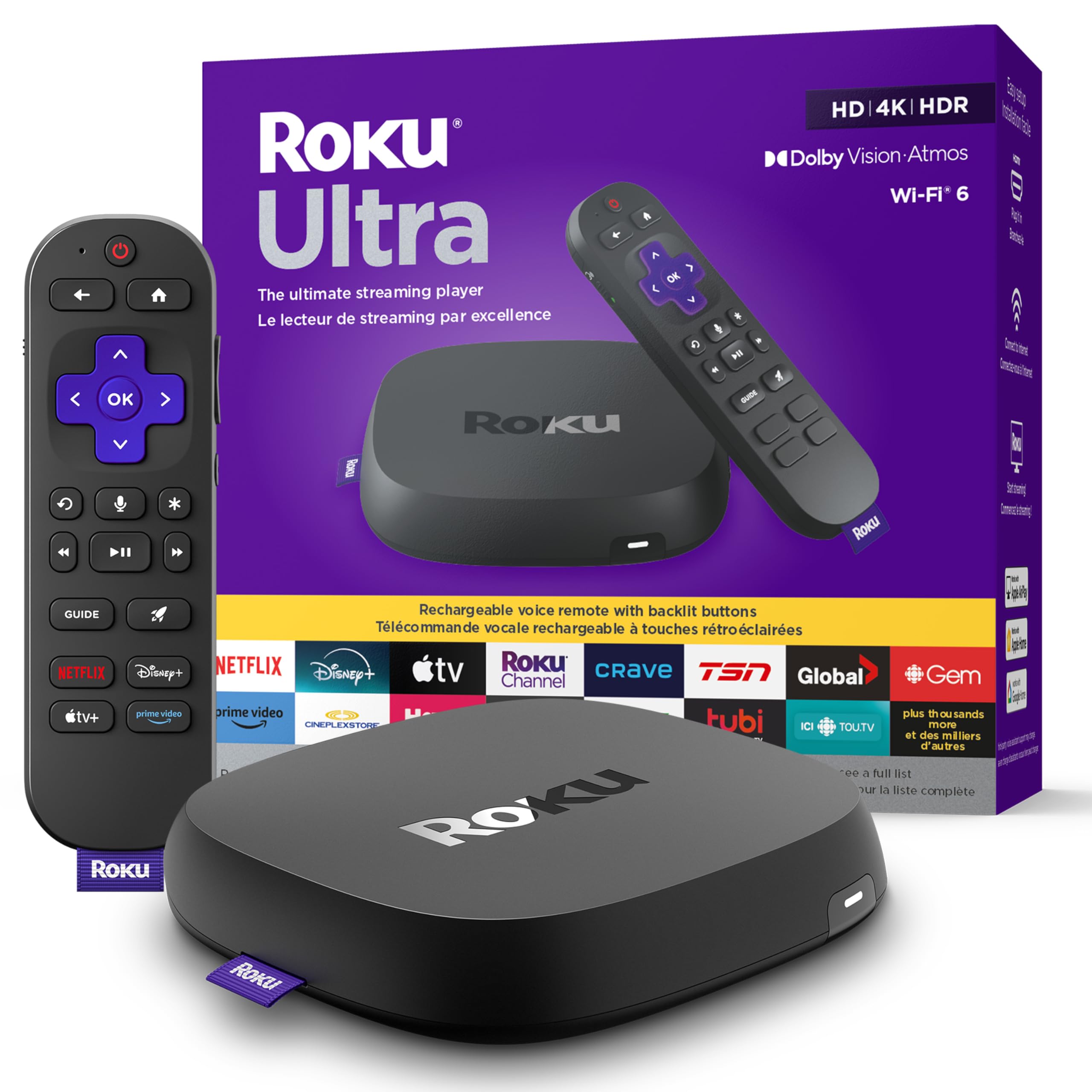 Roku Ultra 2024 | The Ultimate Streaming Player - 4K Streaming Device ...