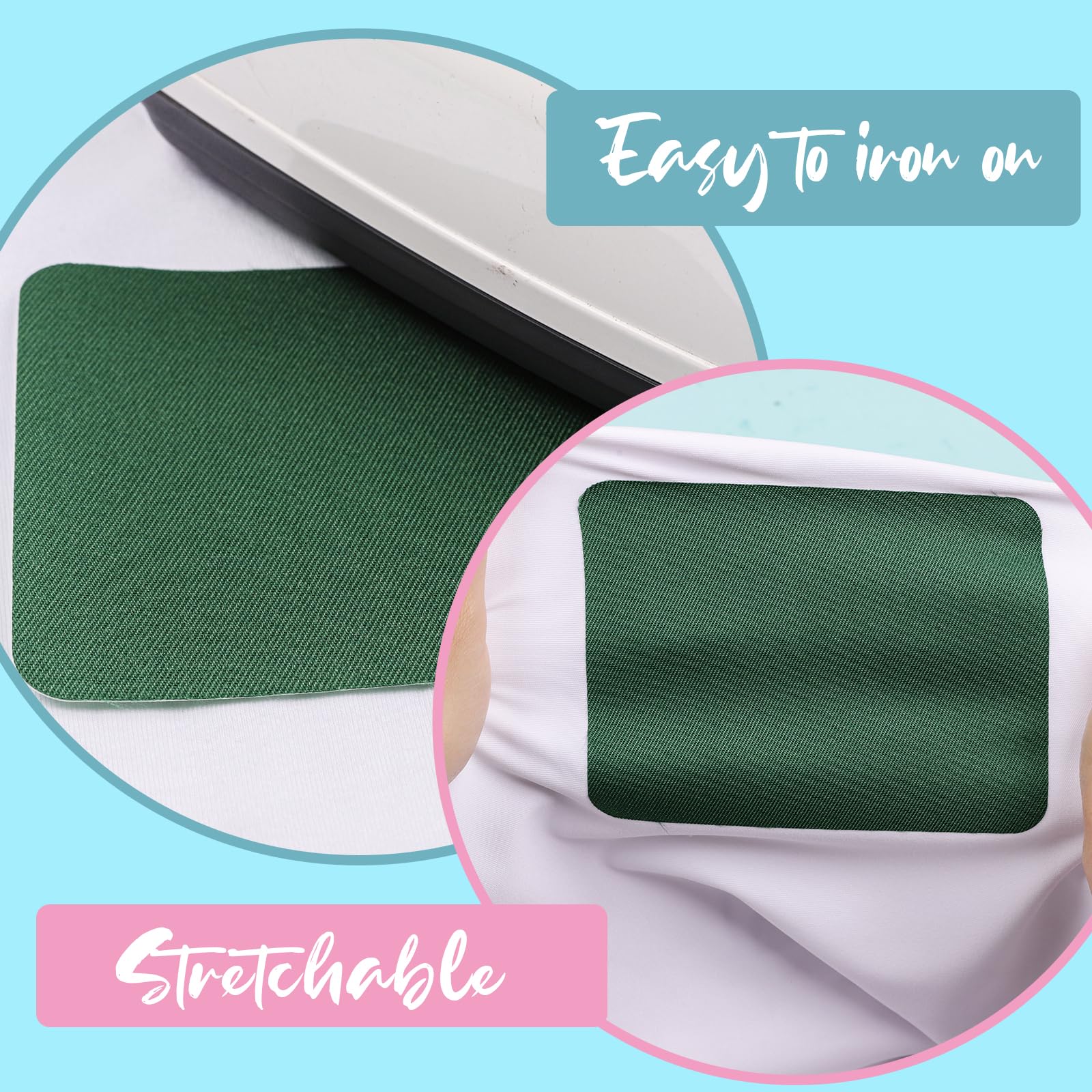 Snapklik.com : Maroon Iron On Patches For Clothing Repair,12 Pcs ...