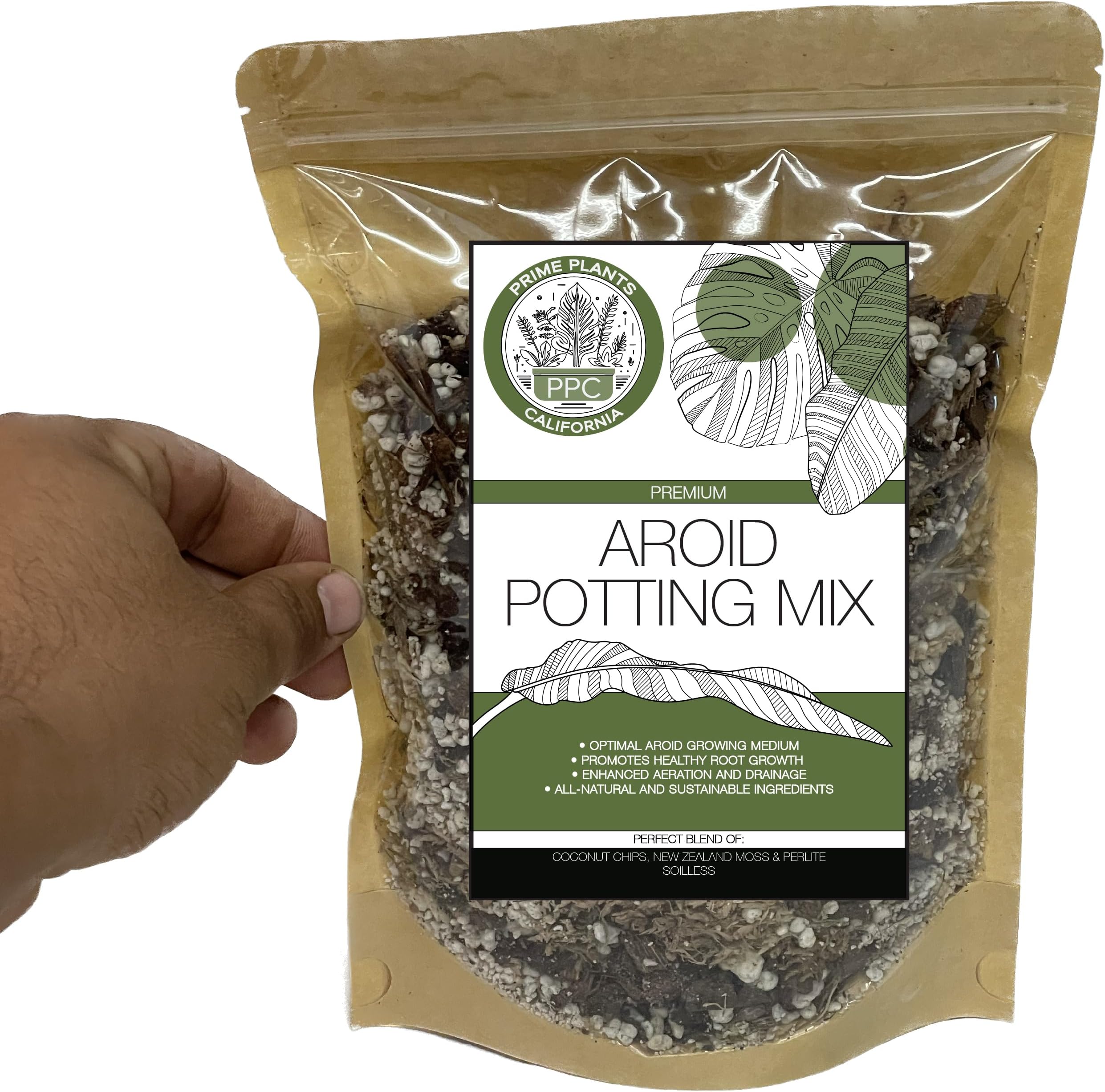 Amazon.com : Organic Aroid & Tropical Plant Potting Mix - Prime Aroid ...