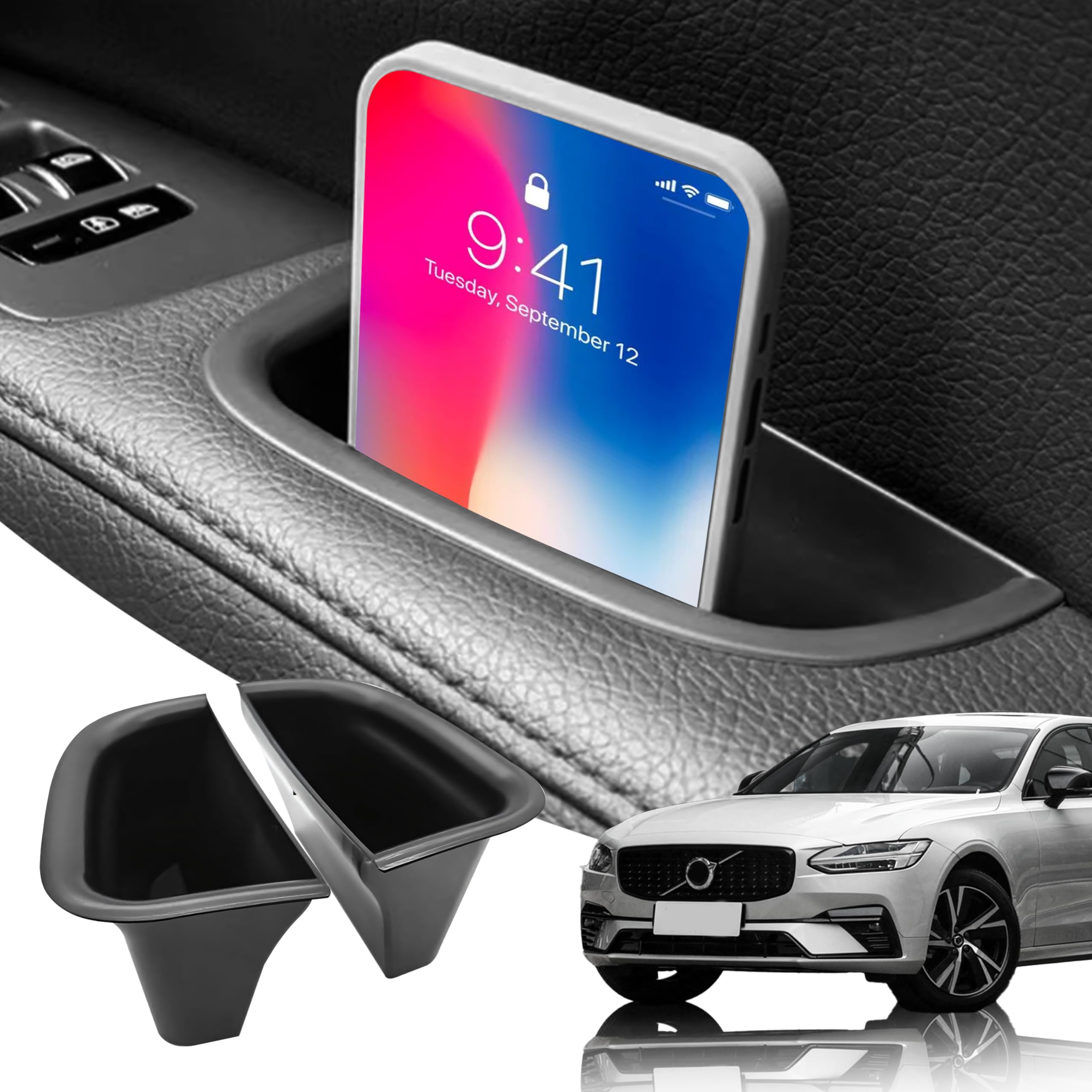 Amazon.com: for VOLVO S90 2017-2022 Front Door Storage Organizer Door ...