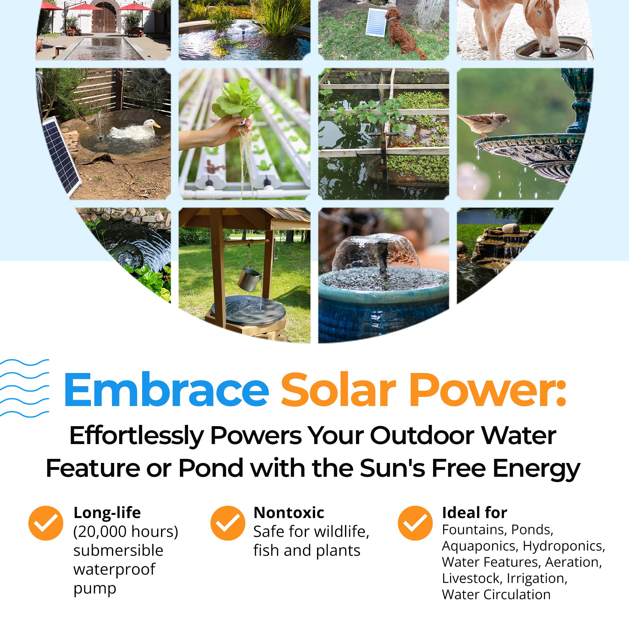 Hydroponic Solar Powered Water Pump Solar Powered Water Pump Solar
