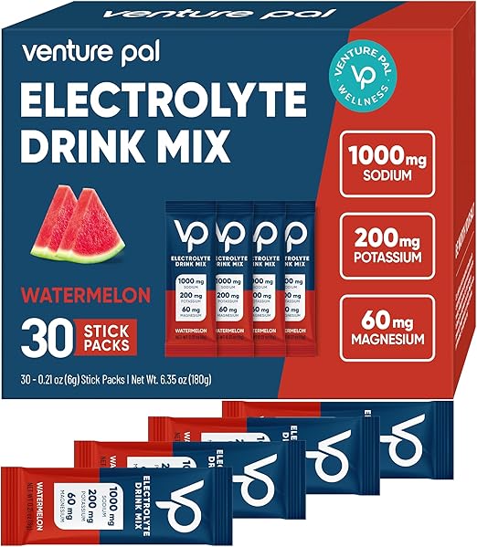Amazon.com: Venture Pal High Sodium Sugar-Free Electrolyte Powder ...