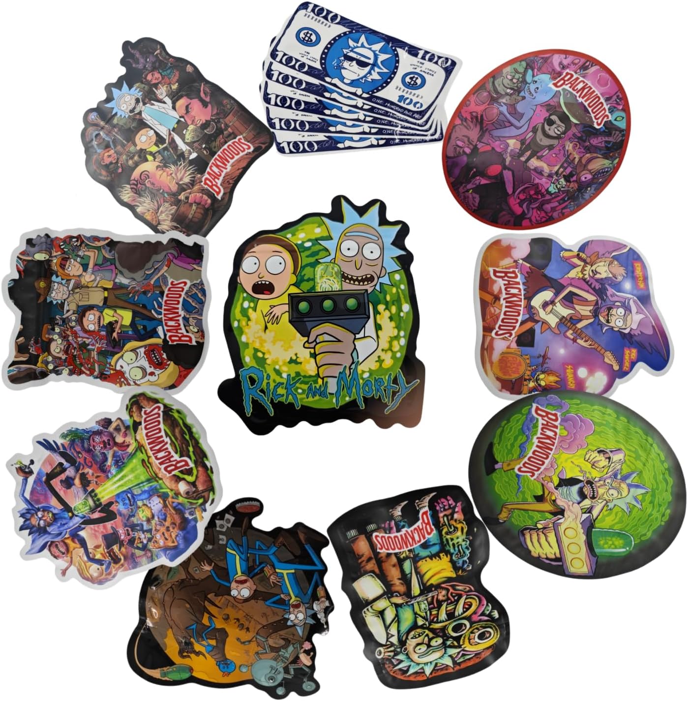 100 Bags 3.5, Resealable Candy Bags, Gummies Bags, Storage Baggies (RED ...