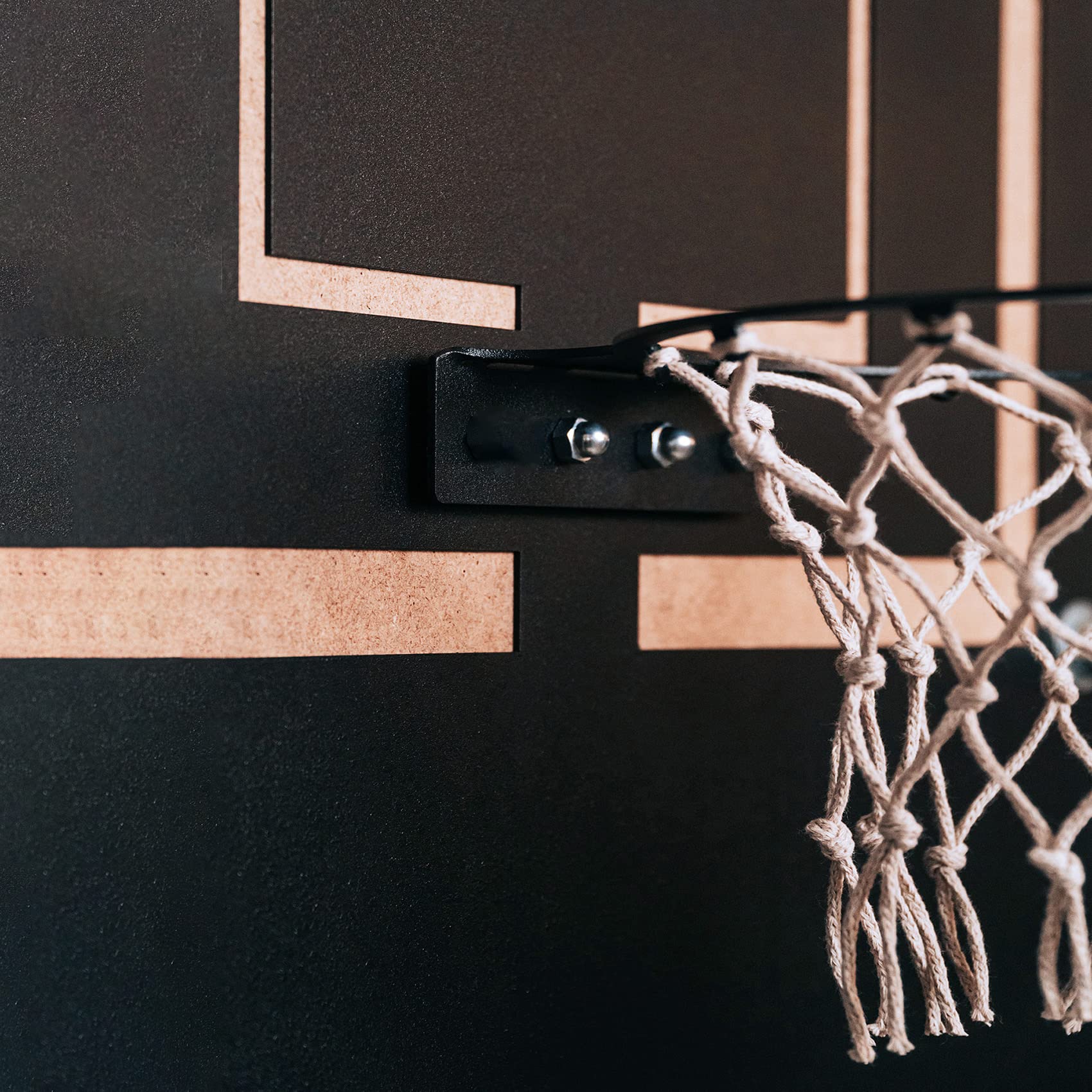 Basketball Hoop Metal Wall Decor, Wall Mounted Game Room Office ...