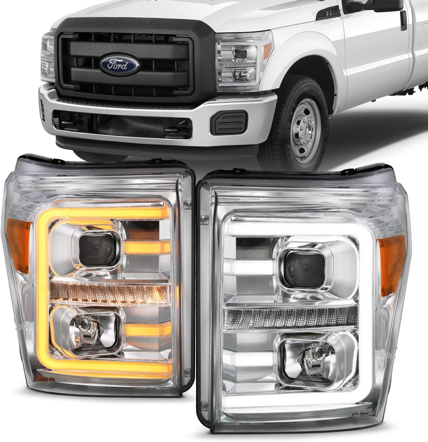 Amazon.com: AUTOZENSATION Compatible with 2011-2016 Ford F250 F350 F450 ...