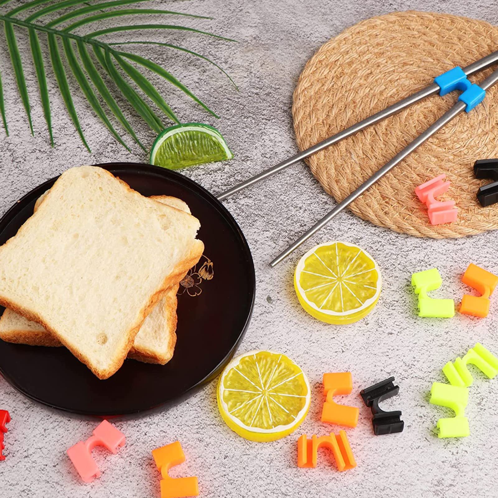 Snapklik.com : AccEncyc Reusable Chopstick Helpers 8 Pairs - Training ...