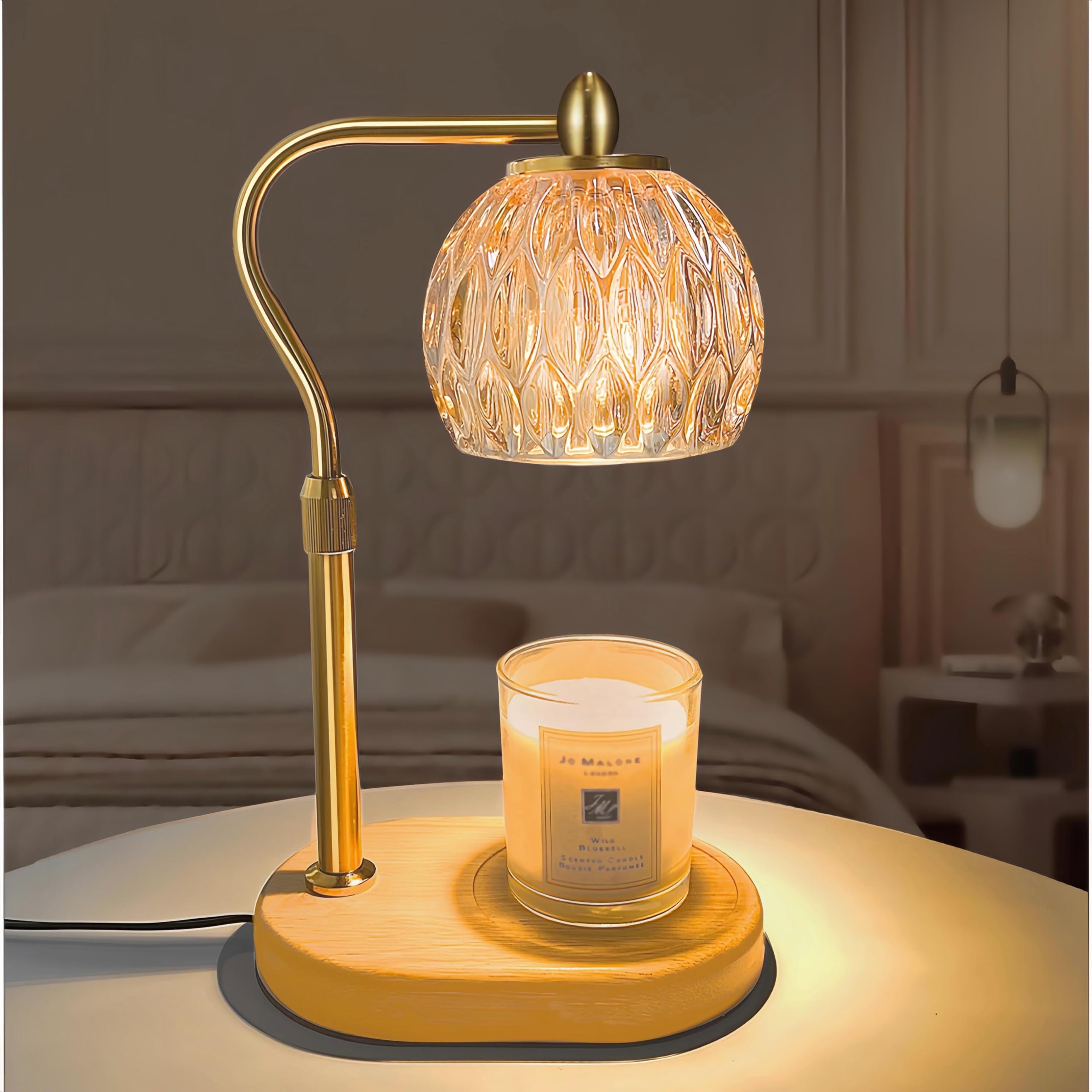 Amazon.com: Ceadoca-Candle Warmer Lamp with Timer & Dimmer,Candel ...