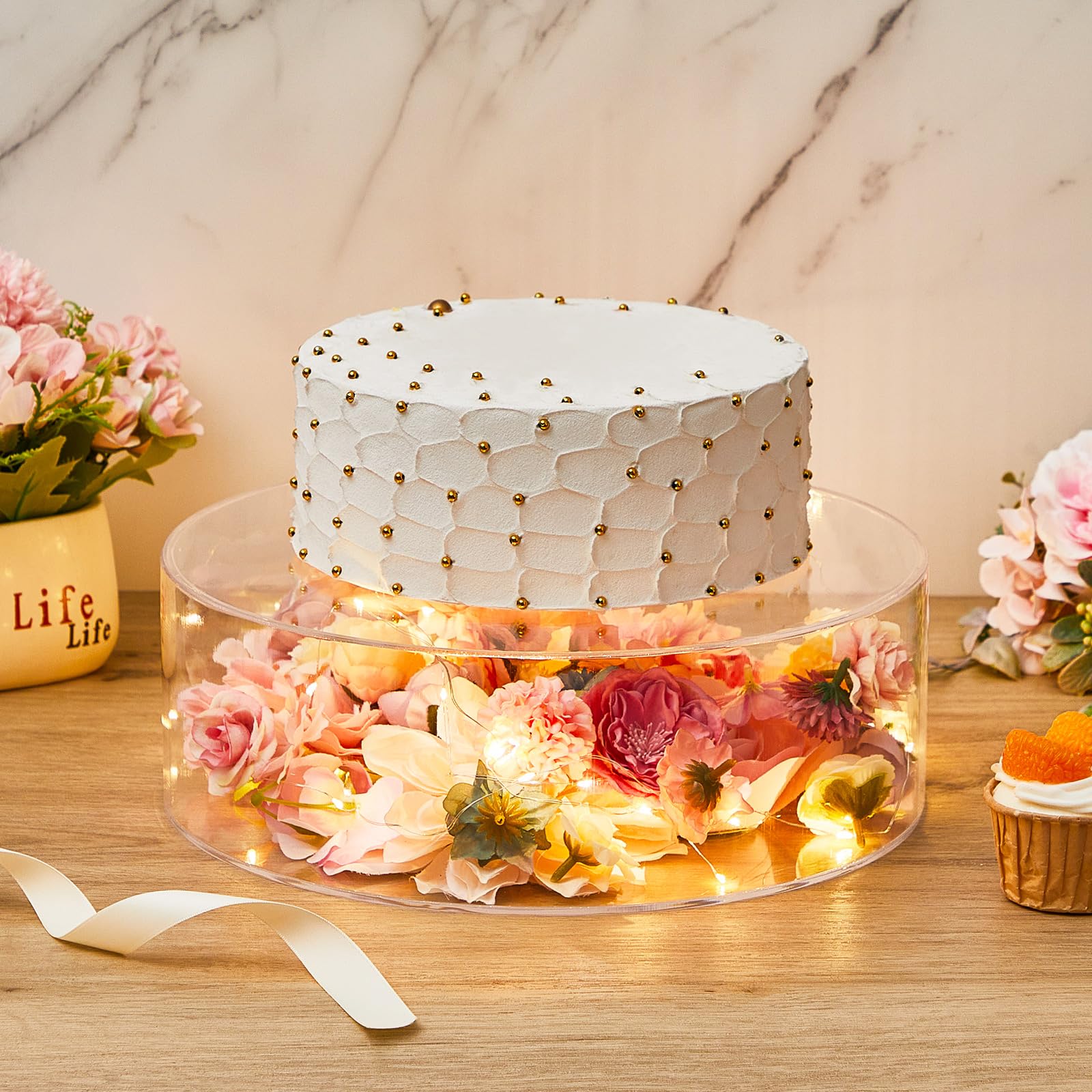 Snapklik.com : Sunnyray 2 Pcs Acrylic Cake Stands For Dessert Table ...