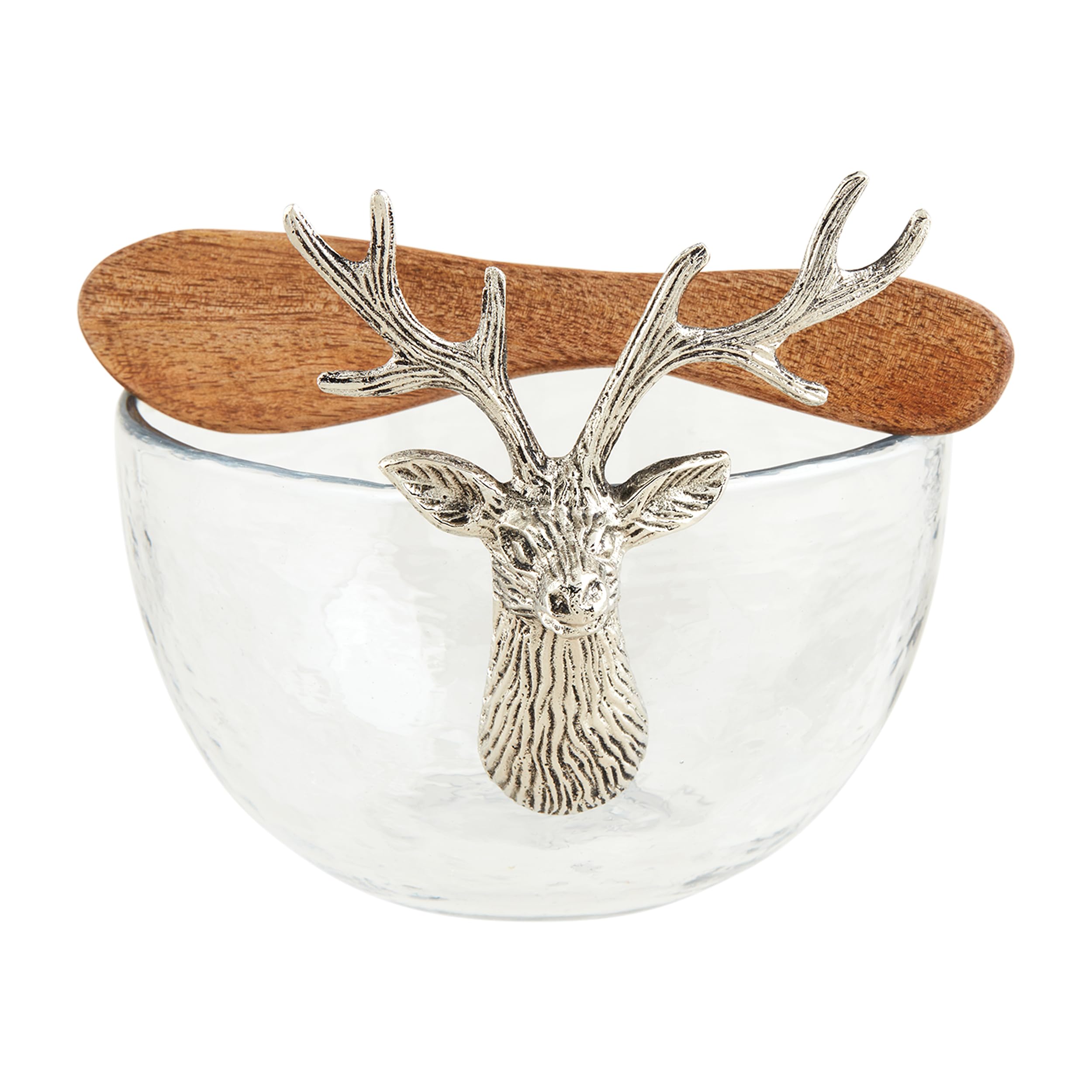 Amazon.com: Mud Pie Glass Deer Tidbit, bowl 2 1/2" x 5" dia | spreader ...