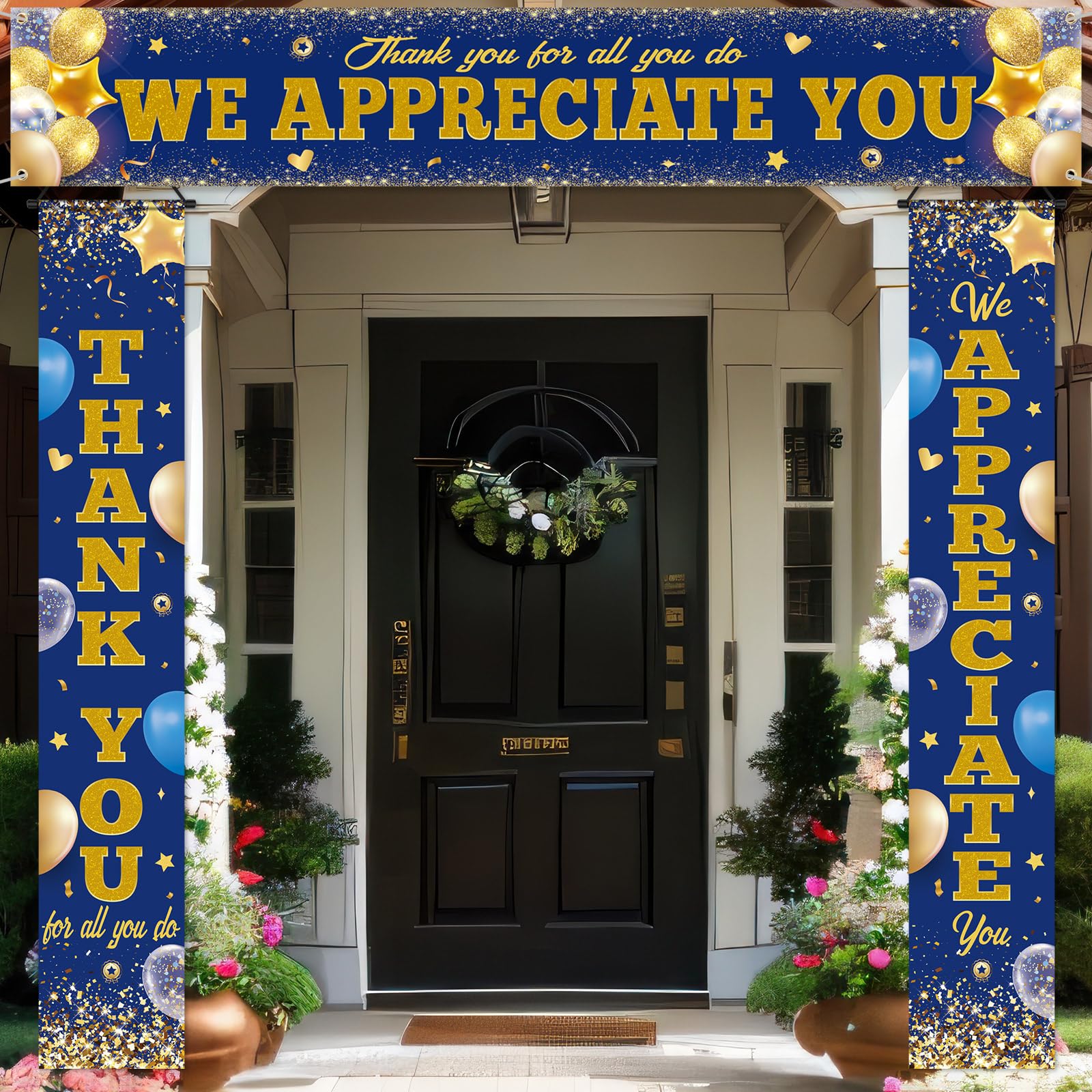 Amazon.com: Tingjoo 3 Pcs Employee Appreciation Banner We Appreciate ...